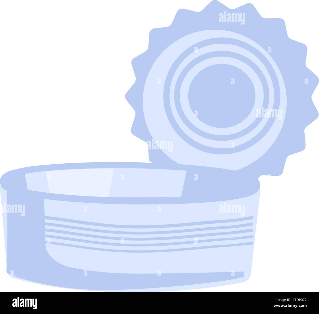 Cartoon open tin can Cut Out Stock Images & Pictures - Alamy