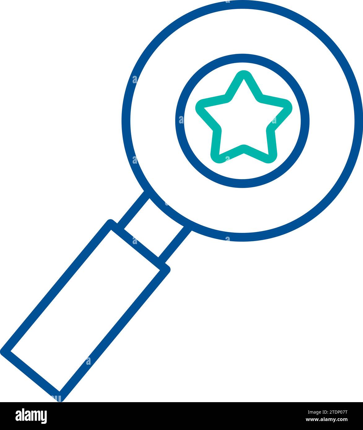 Magnifying glass looking for important data, business process ...