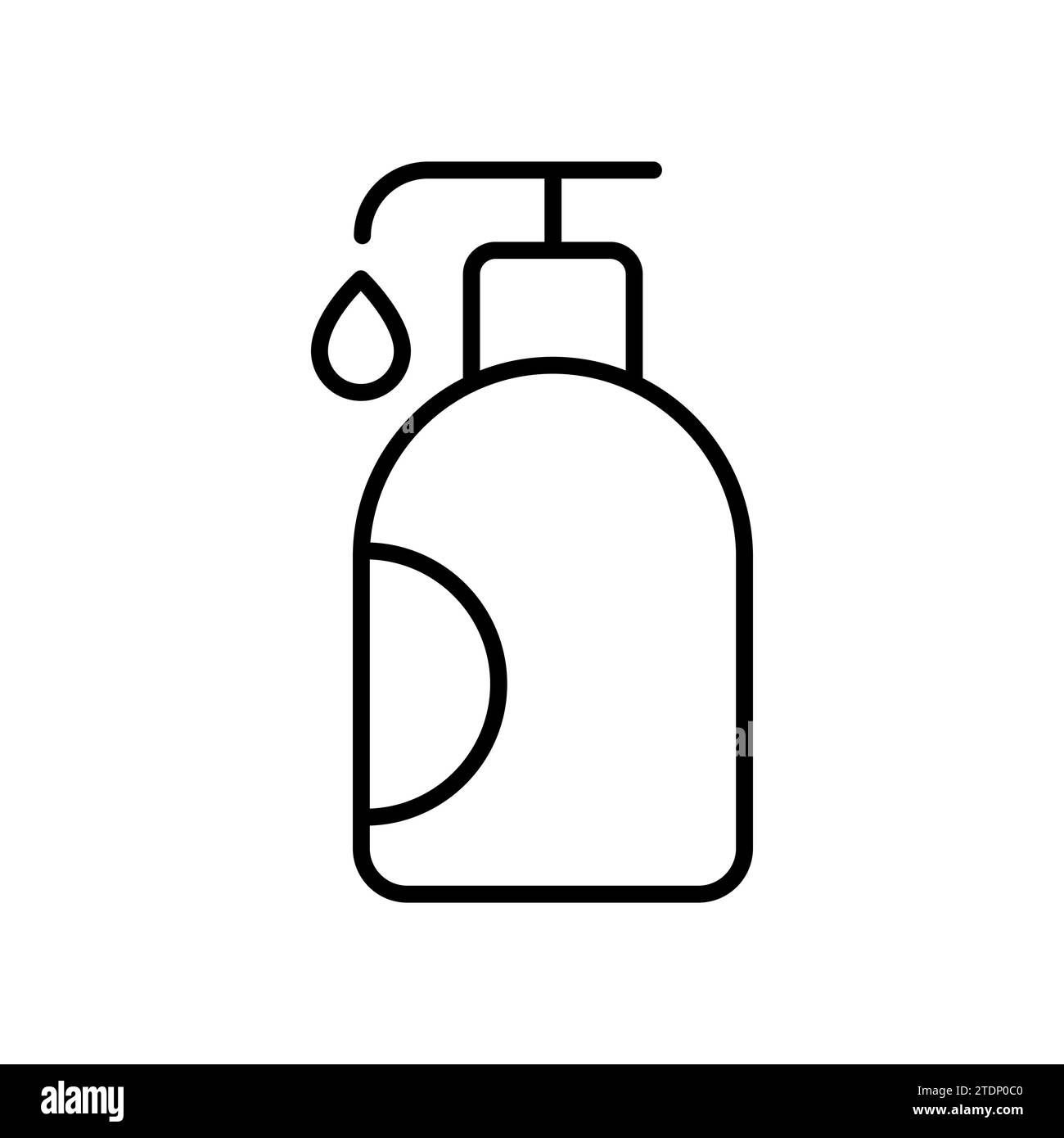 Antiseptic gel icon outline Black and White Stock Photos & Images - Alamy
