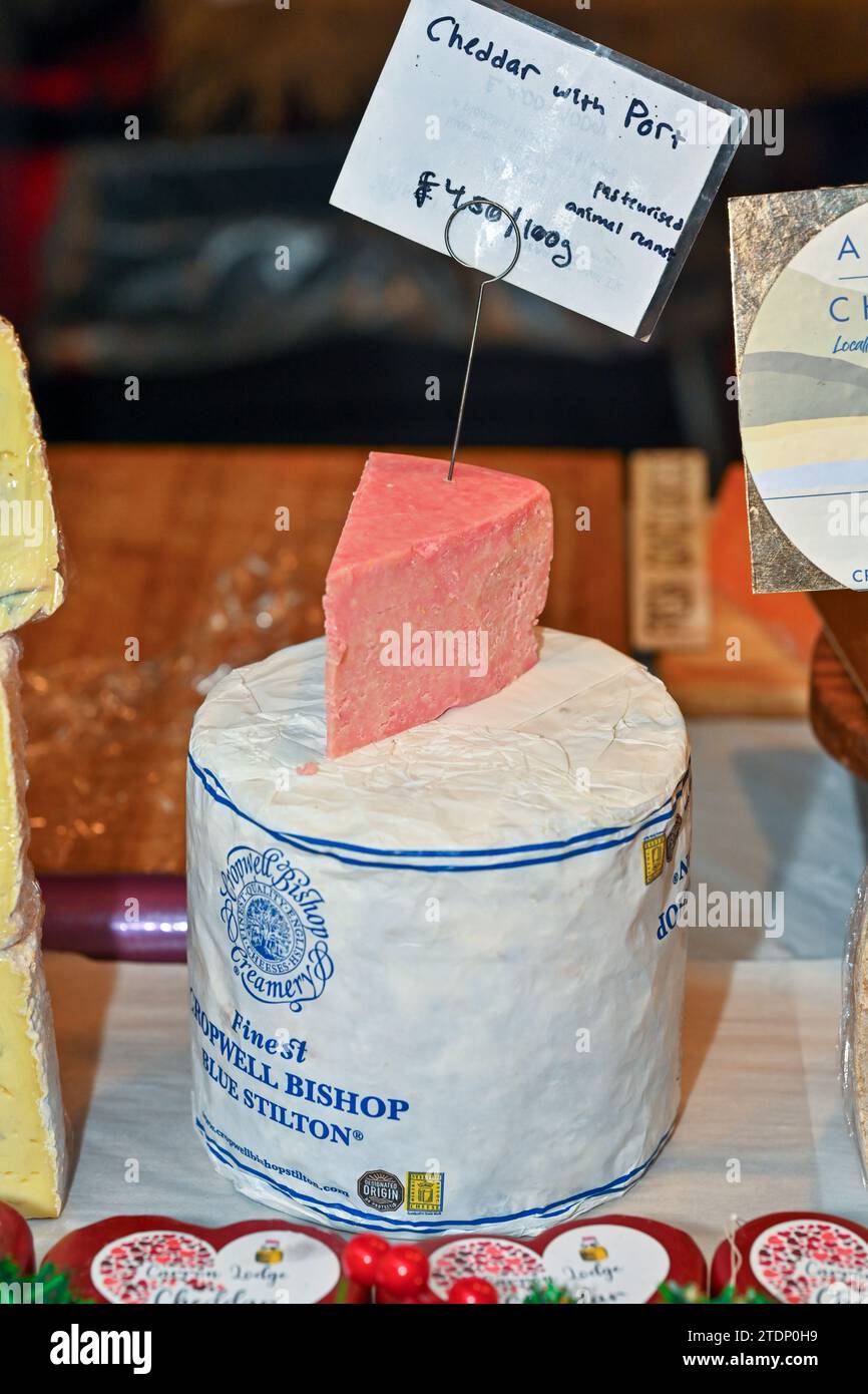 Cheese selection, various types of cheeses. Pink cheddar Stock Photo ...