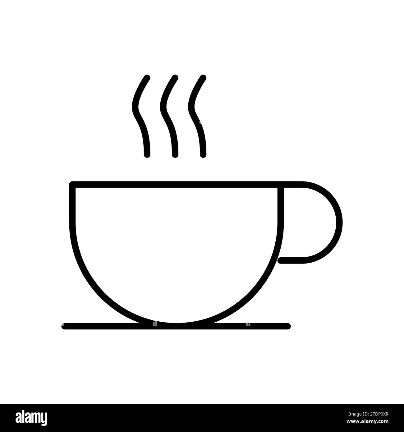 coffee cup outline vector icon Stock Vector Image & Art - Alamy