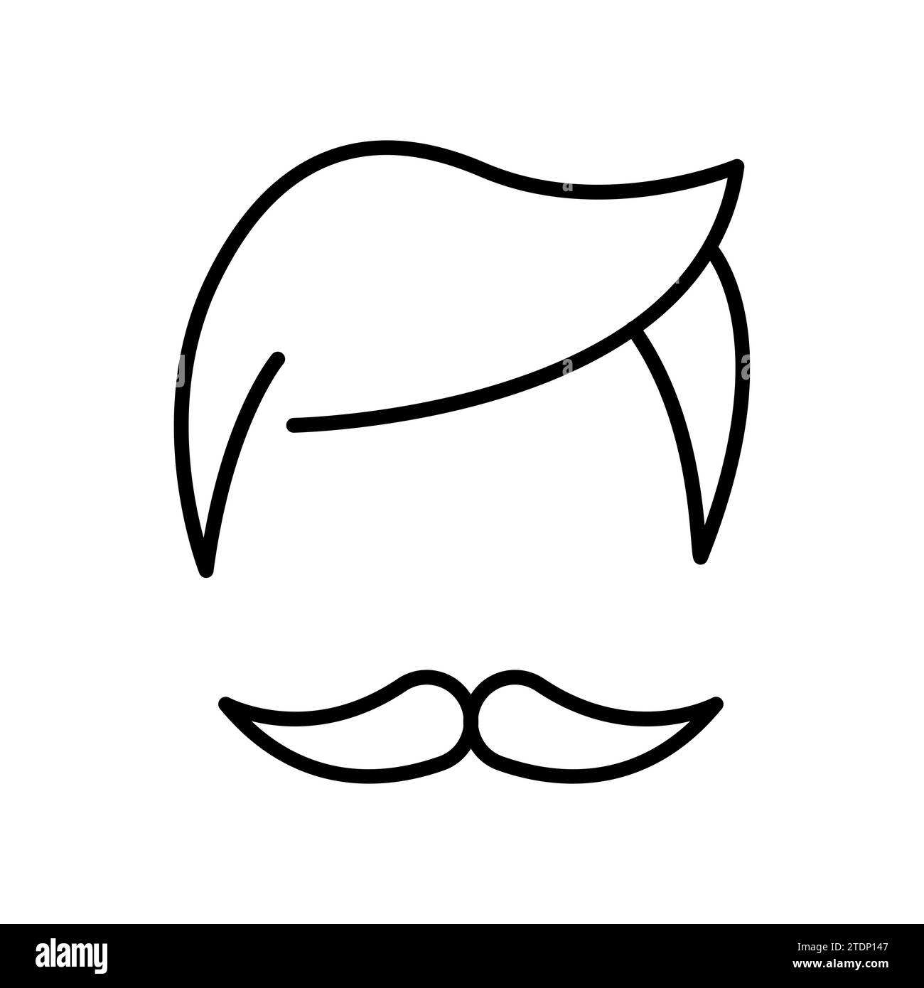 hairstyle outline vector icon Stock Vector Image & Art - Alamy