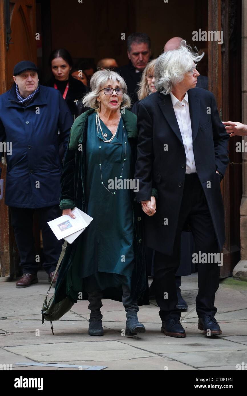 Actress Sue Johnston and Brookside creator Phil Redmond the funeral for ...
