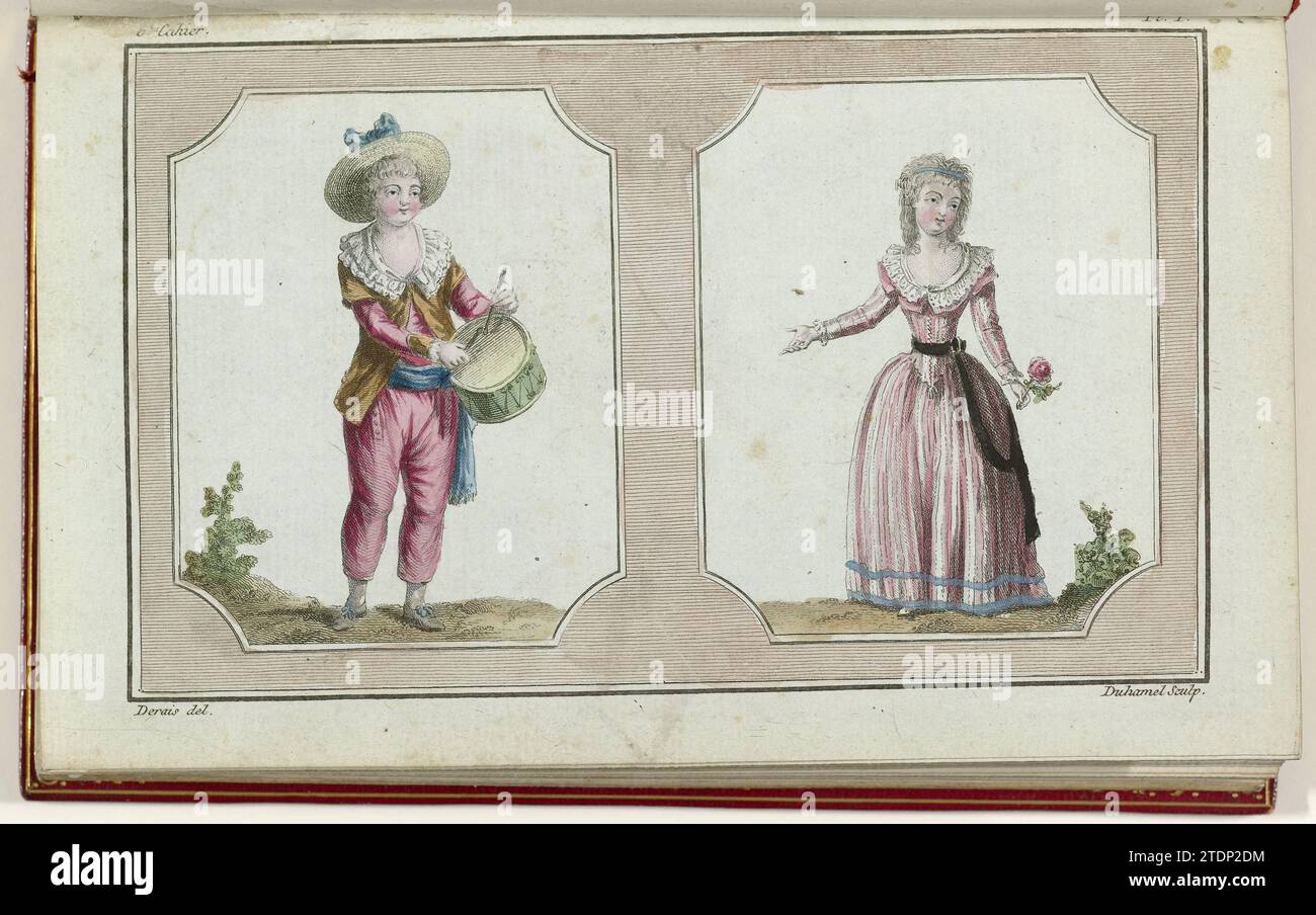 Cabinet of modes or new modes, February 1, 1786, 6th notebook, pl. I ...