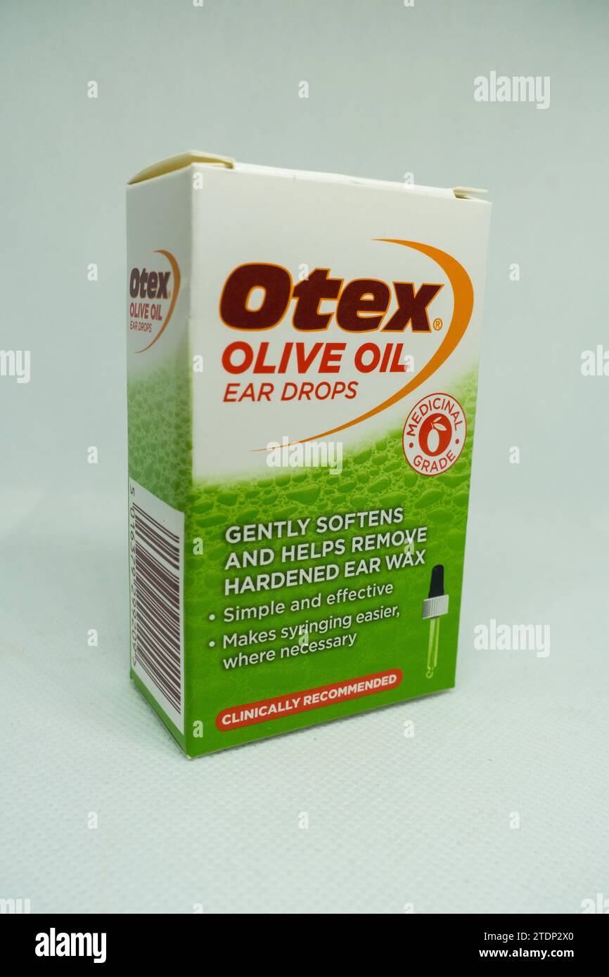 Optex Olive Oil Ear Drops Stock Photo - Alamy