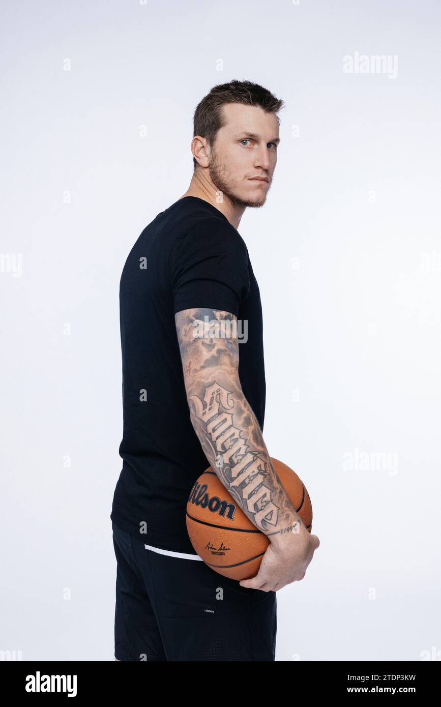 Garrison Mathews poses for a portrait on October 2, 2023 in Atlanta ...