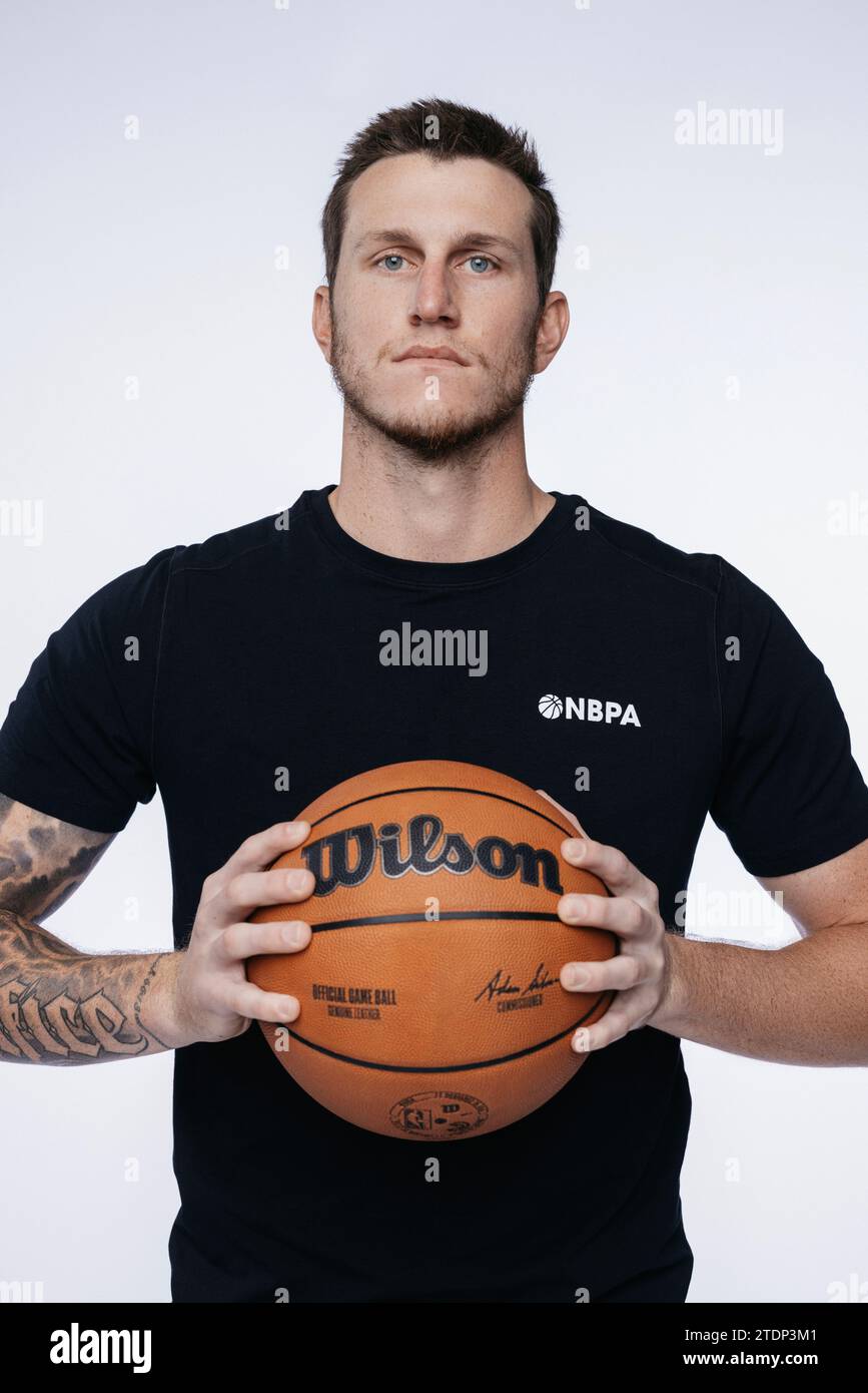 Garrison Mathews poses for a portrait on October 2, 2023 in Atlanta ...