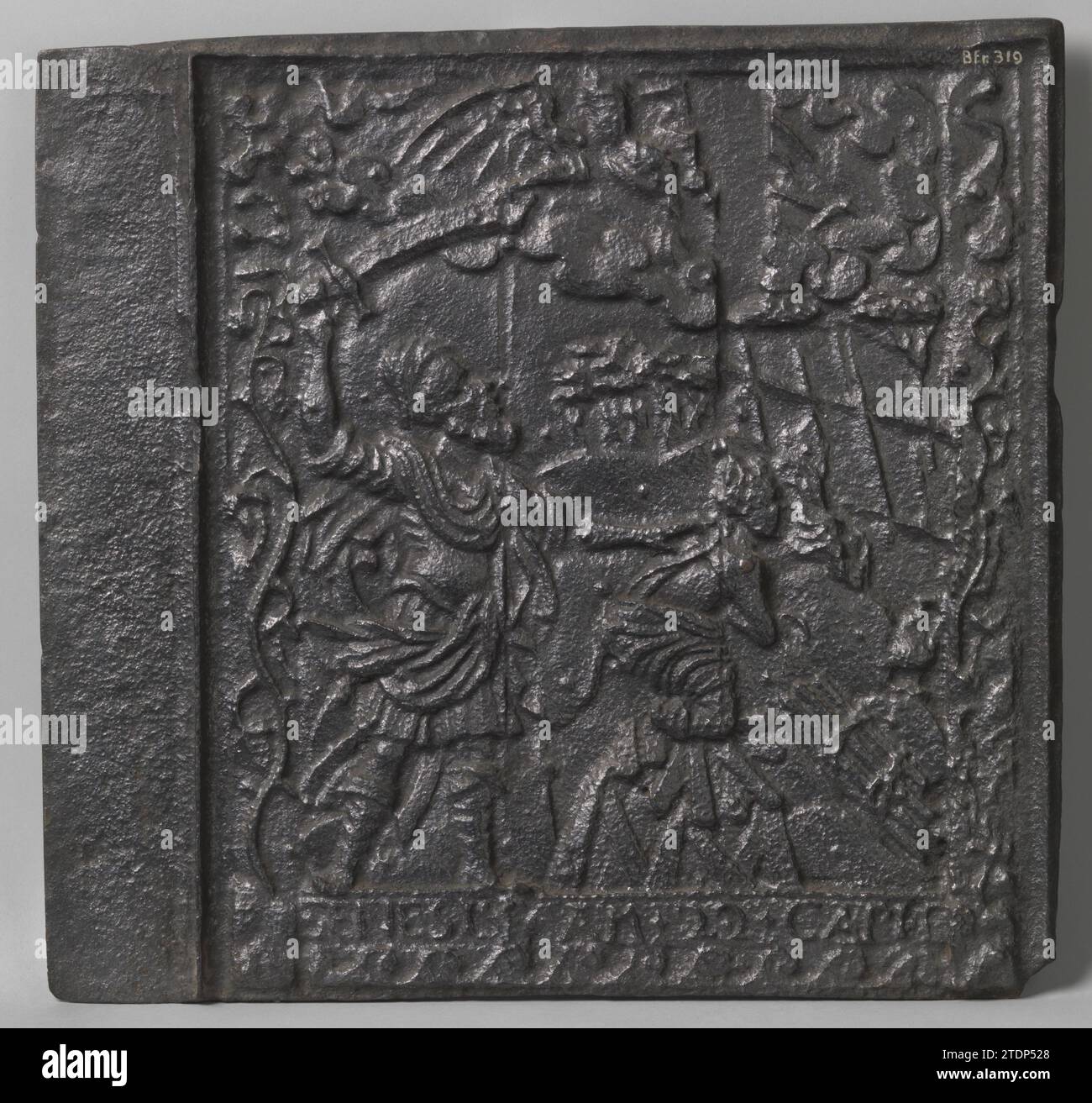 Stove plate with the sacrifice of Abraham, Anonymous, c. 1550 - c. 1600 ...