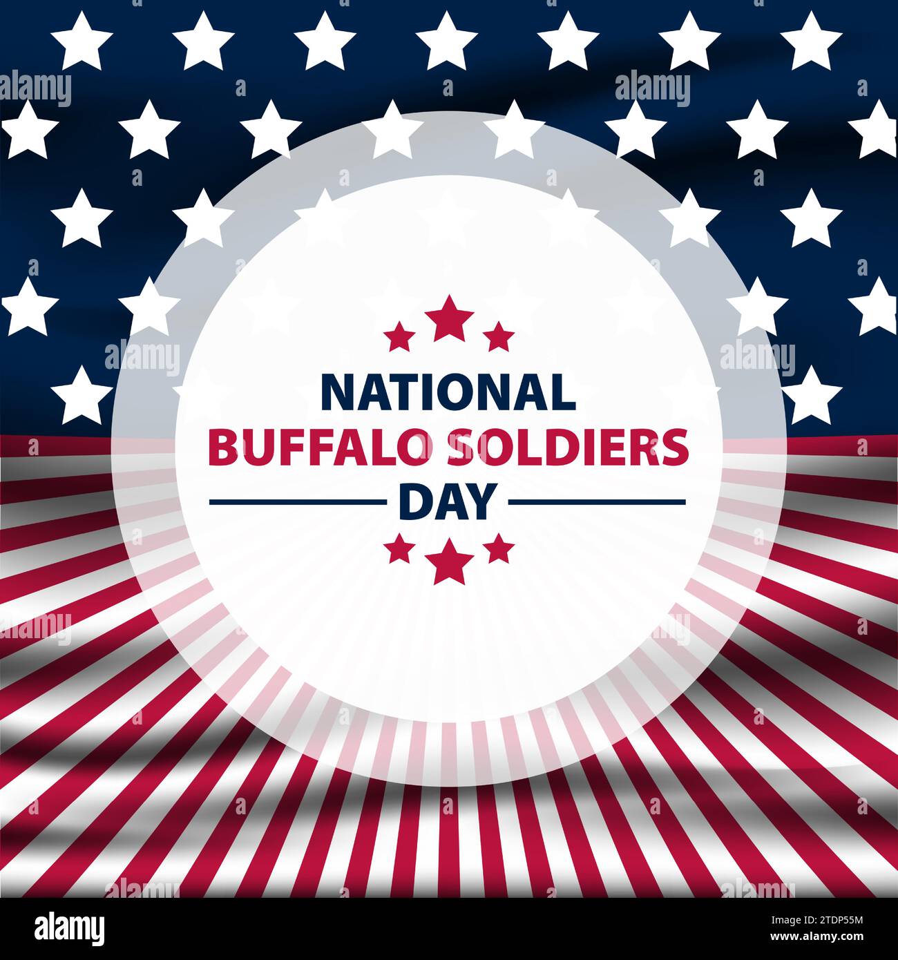 Happy national Buffalo Soldiers Day Background Vector Illustration ...