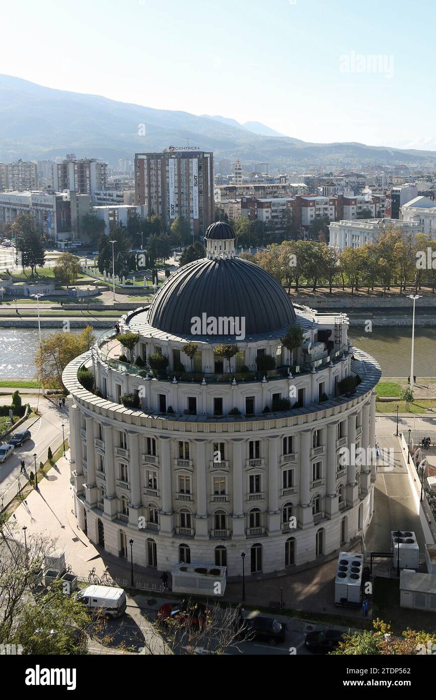 The Water Supply enterprise building in Skopje, Macedonia Stock Photo ...