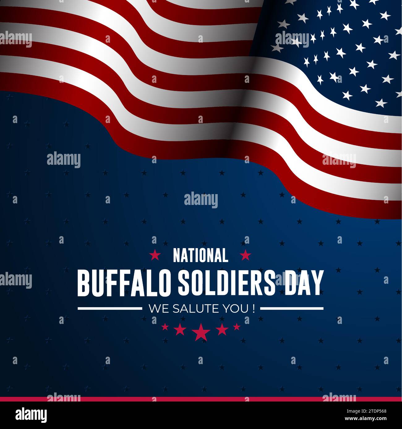 Happy national Buffalo Soldiers Day Background Vector Illustration ...