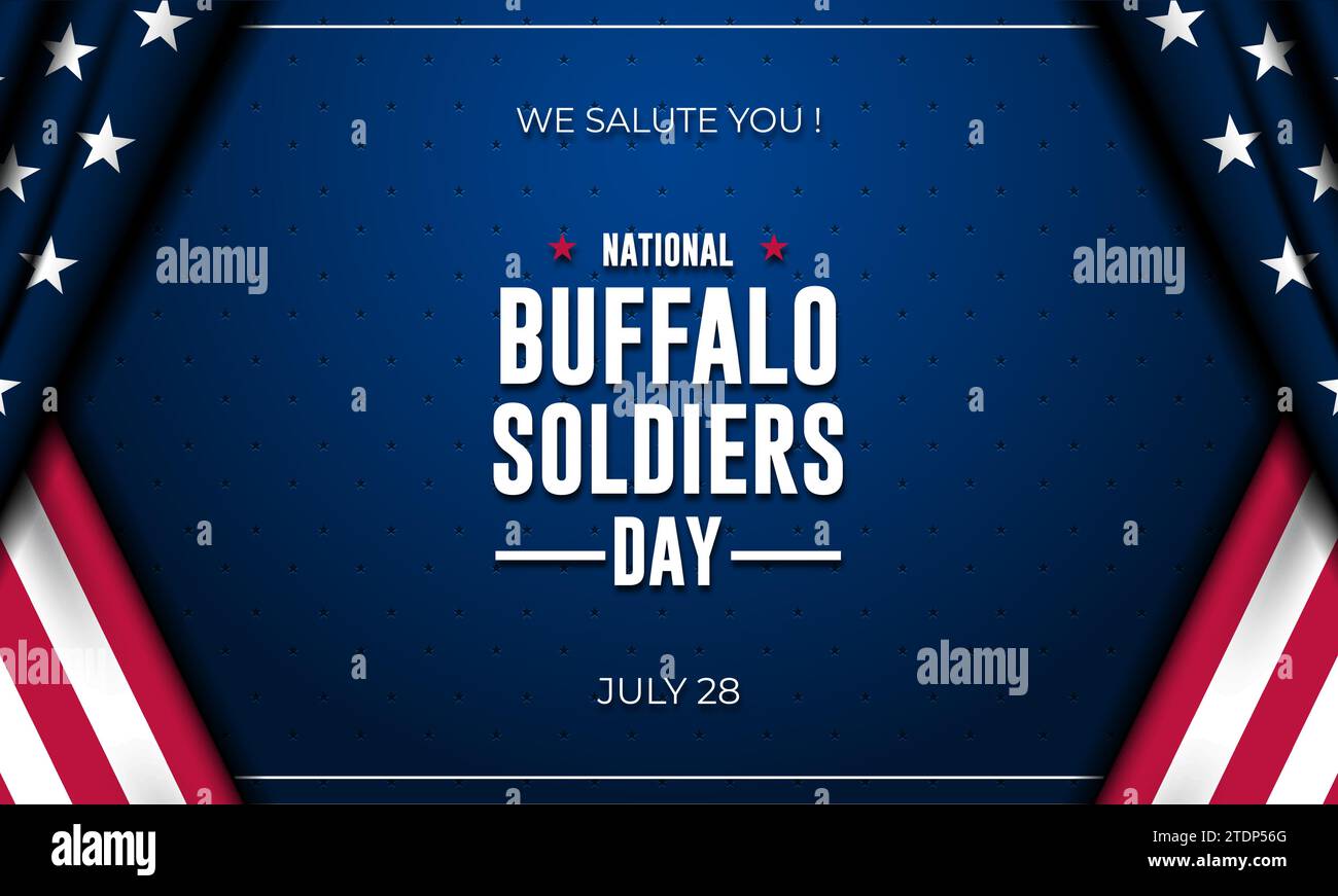 Happy national Buffalo Soldiers Day Background Vector Illustration ...