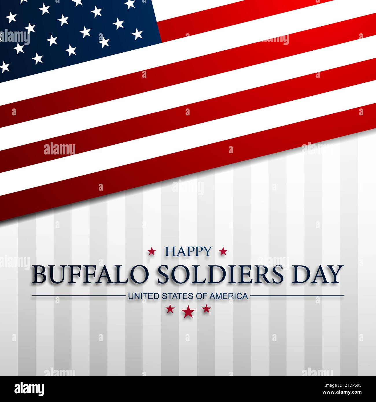 Happy national Buffalo Soldiers Day Background Vector Illustration ...