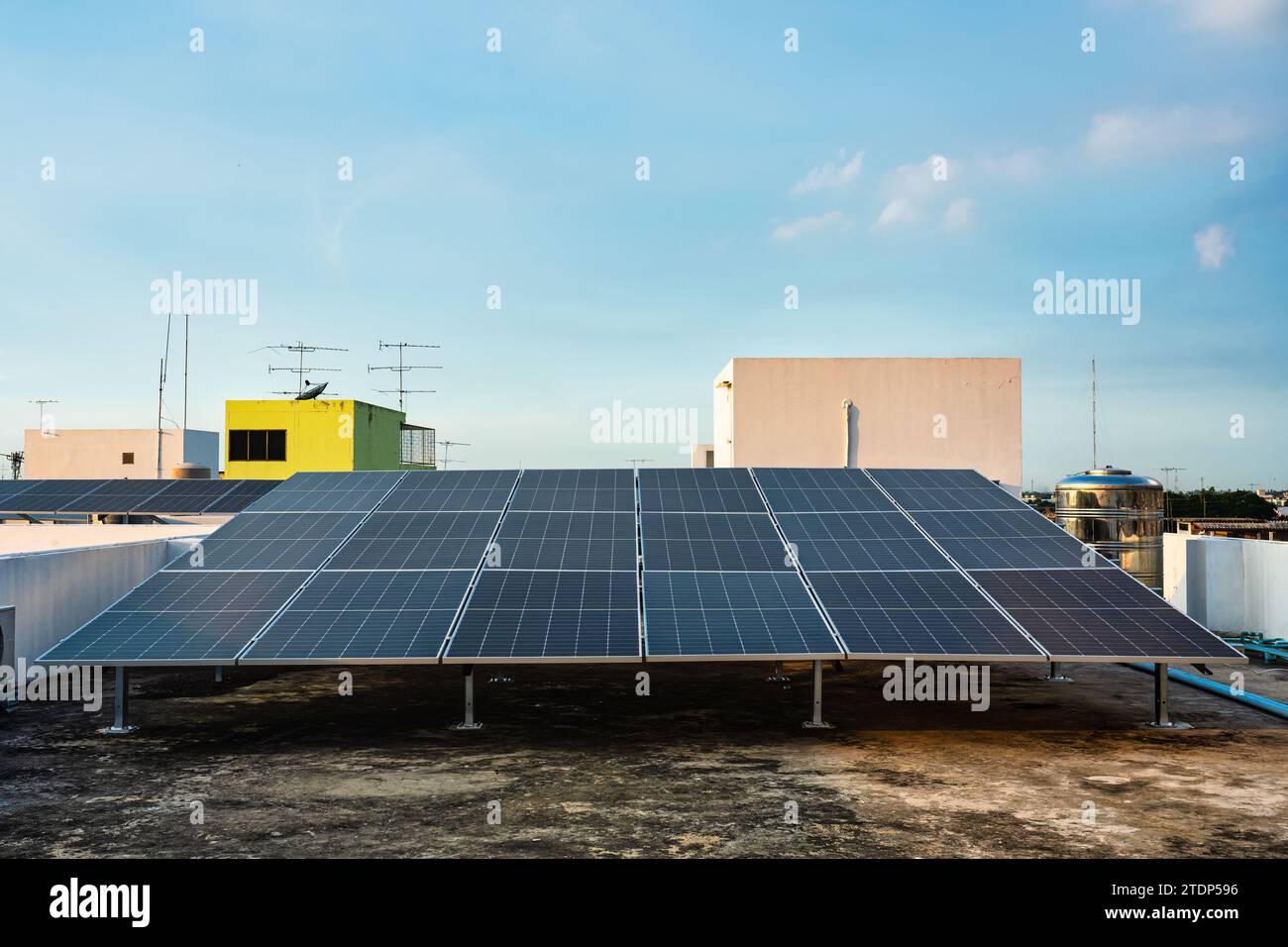 Solar panel, Photovoltaic solar cell eco technology installation on ...