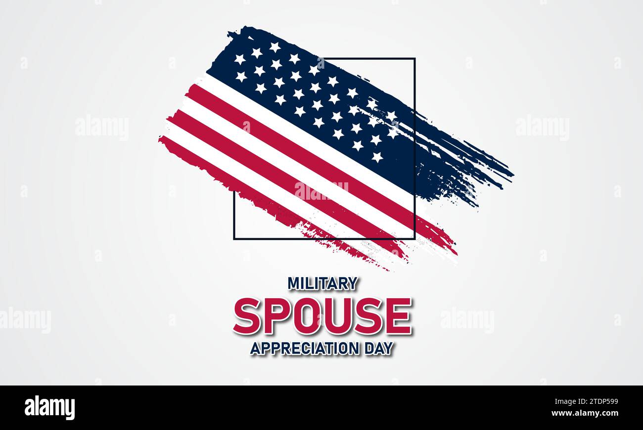 Military Spouse Appreciation Day Background Vector Illustration Stock ...