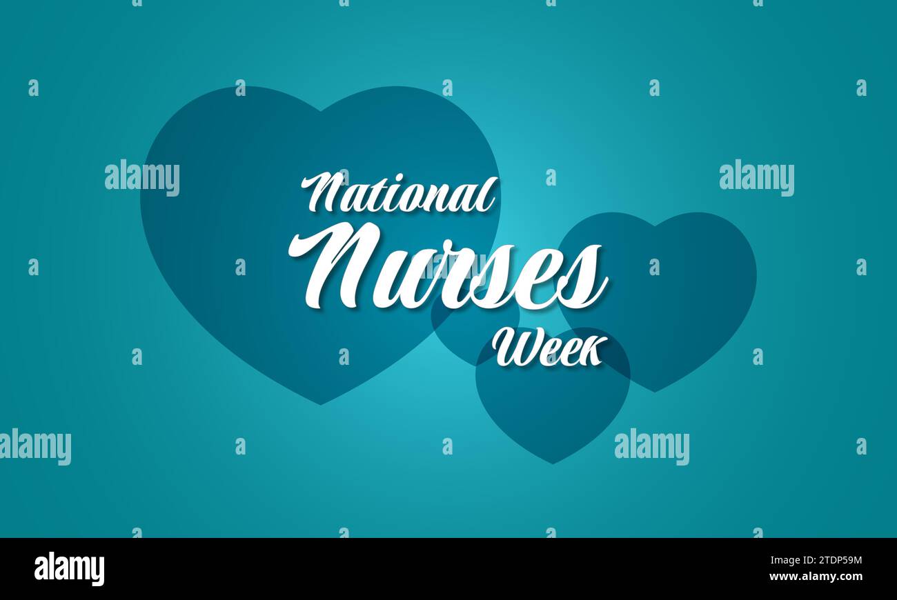 National Nurses Week Background Vector Illustration Stock Vector Image ...
