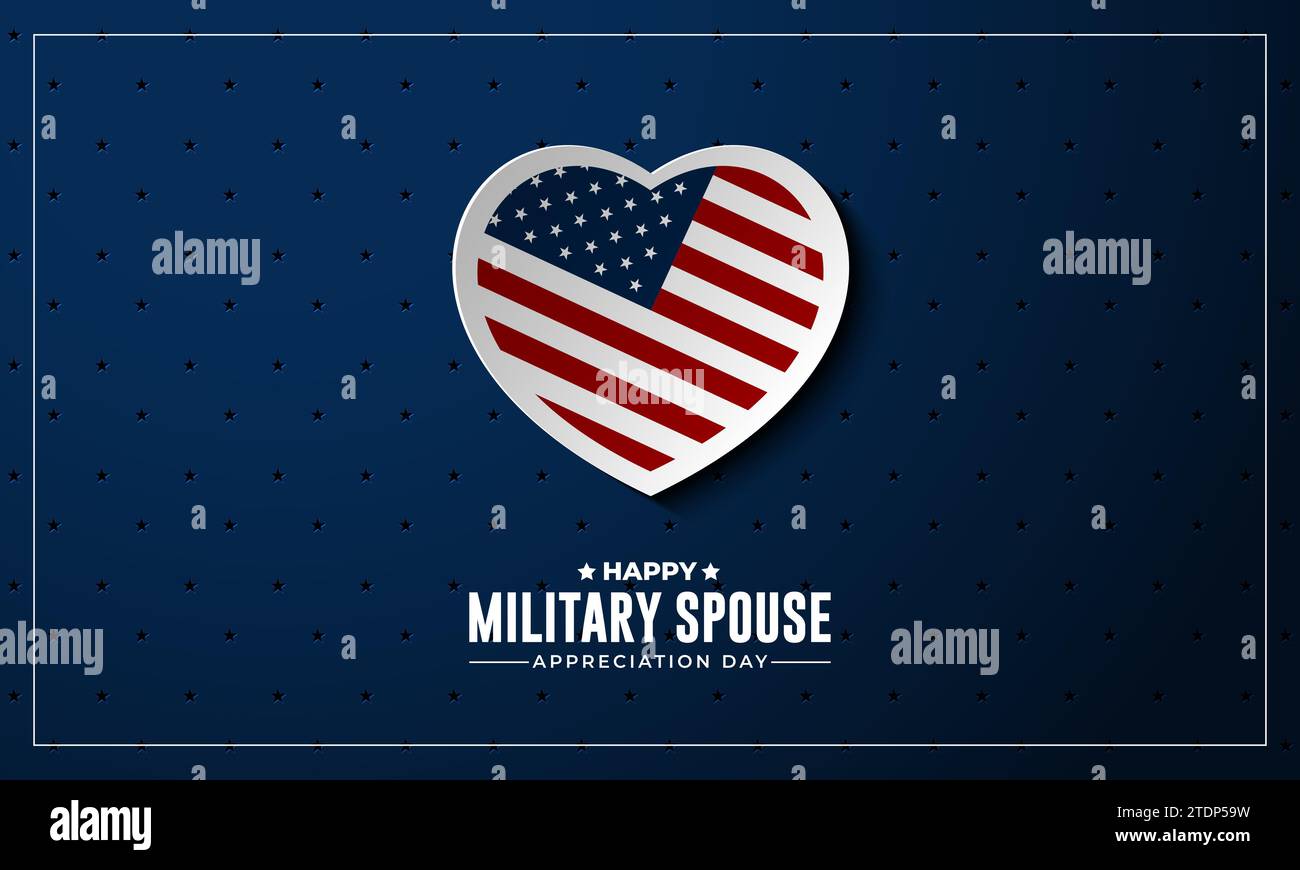 Military Spouse Appreciation Day Background Vector Illustration Stock ...