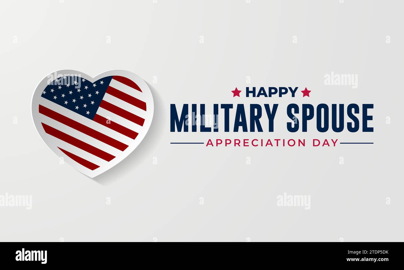 Military Spouse Appreciation Day Background Vector Illustration Stock ...