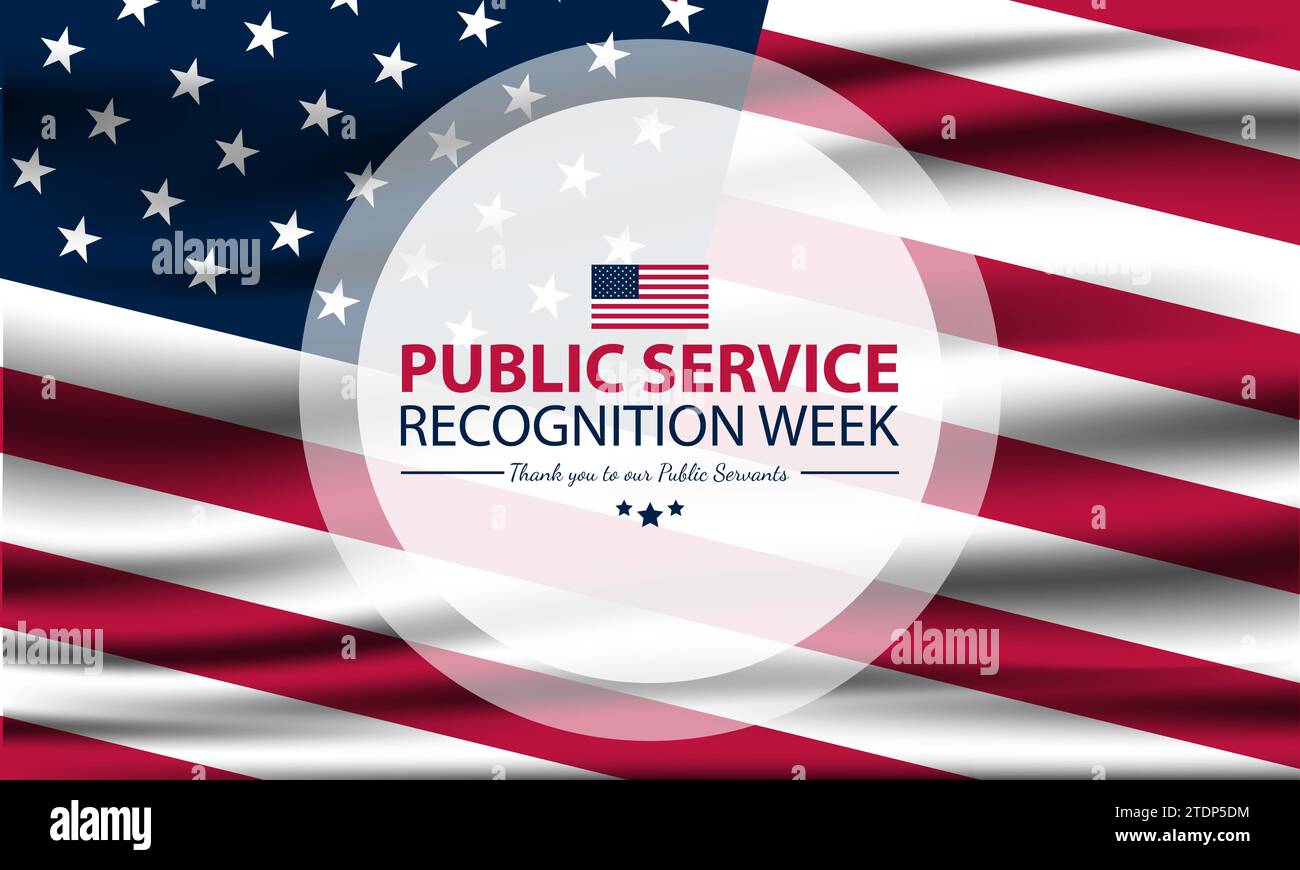 Happy Public Service Recognition Week Background Vector Illustration ...