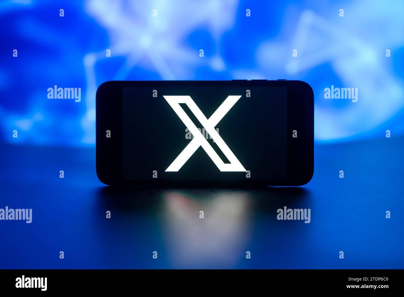 In this photo illustration, the X (twitter) logo is seen displayed on a ...