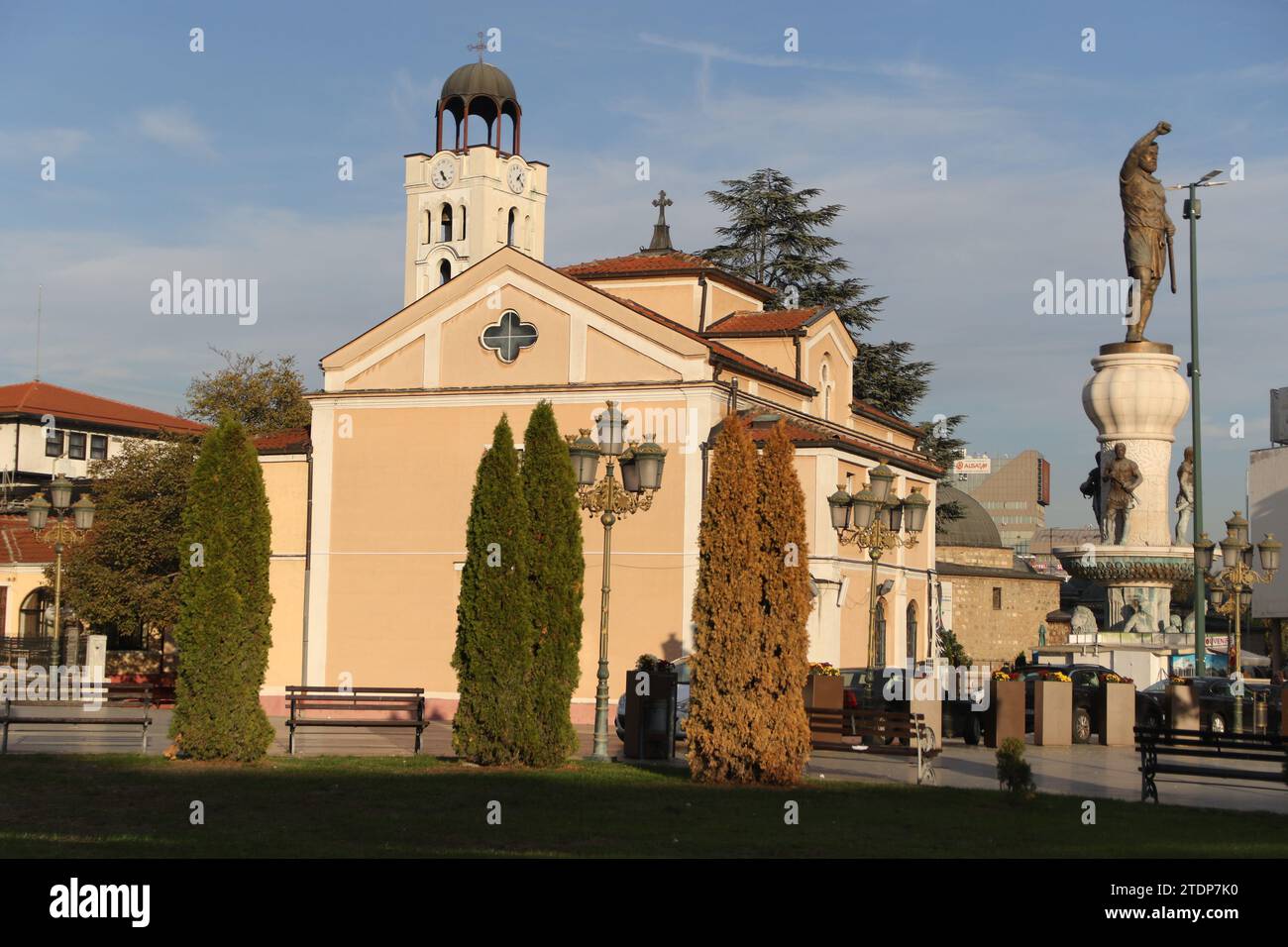 Skopje orthodox cathedral hi-res stock photography and images - Alamy