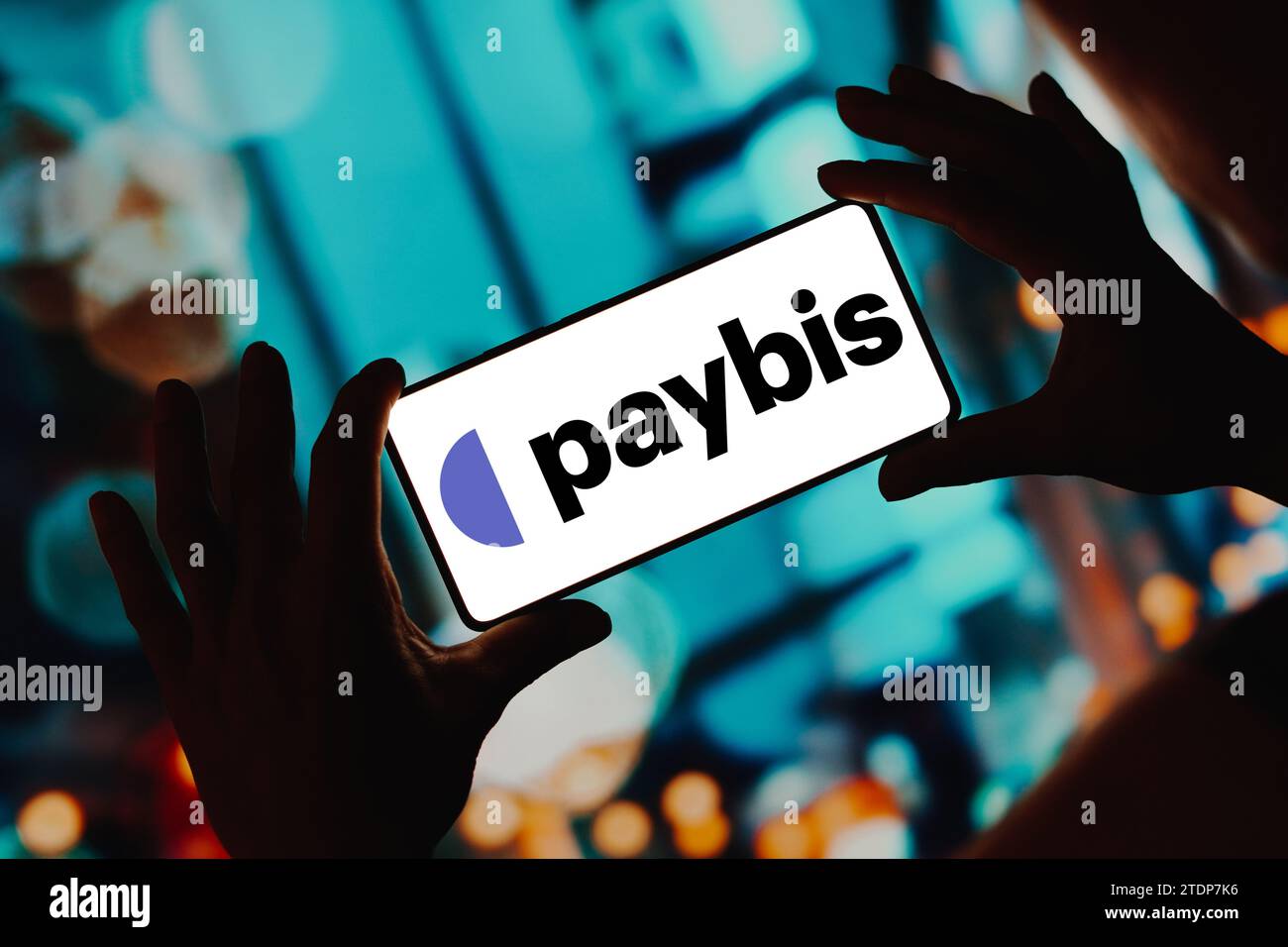 In this photo illustration, the Paybis logo is displayed on a ...