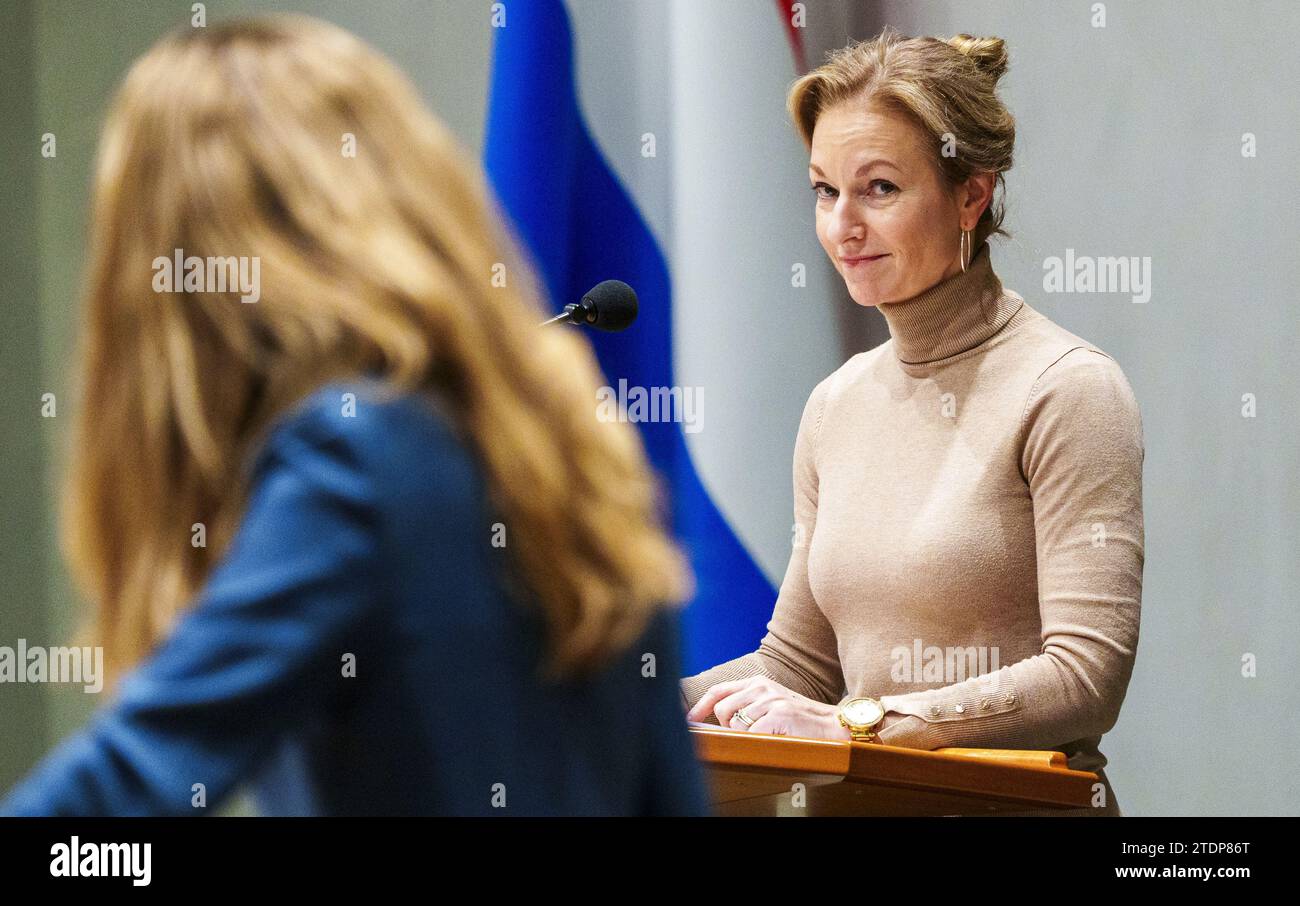 The Hague, Netherlands. 19 December, 2023. Lilian Helder (BBB) during ...