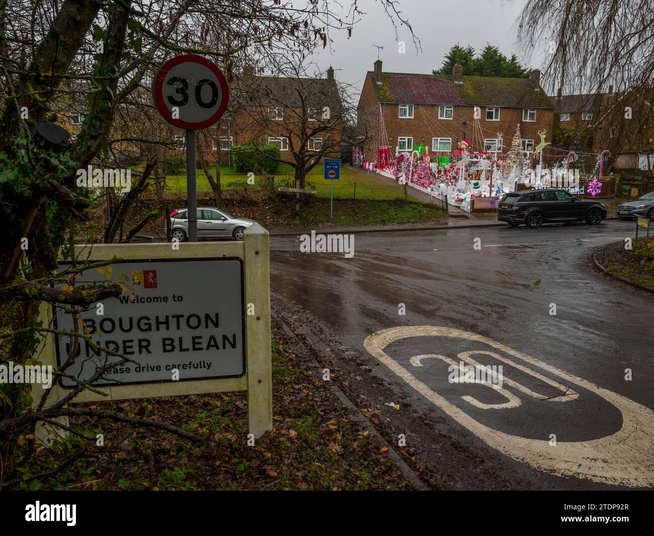 Faversham, Kent, UK. 19th Dec, 2023. The Clark Family's house features ...