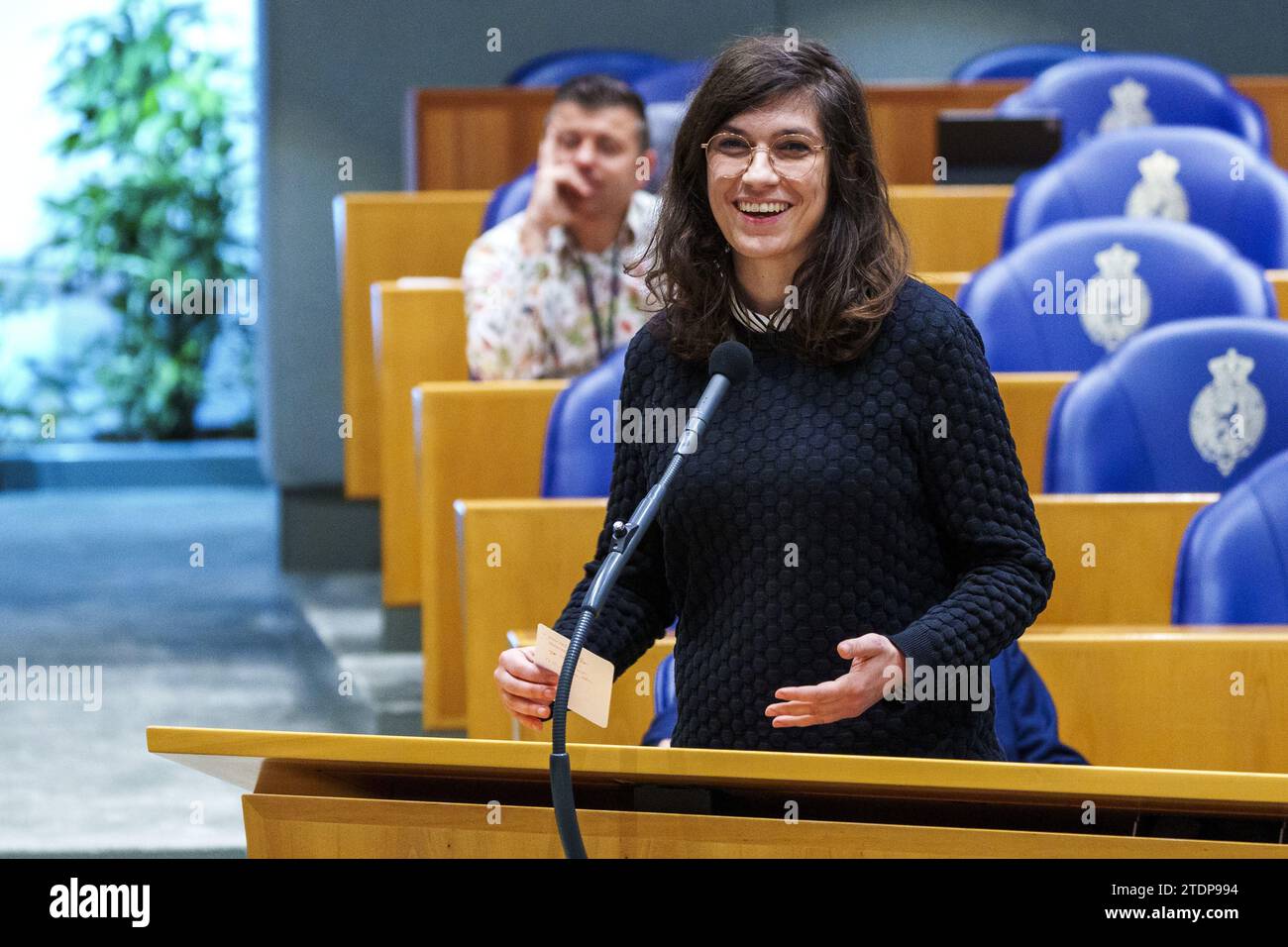 The Hague, Netherlands. 19 December, 2023. Ines Kostić (PvdD) during ...