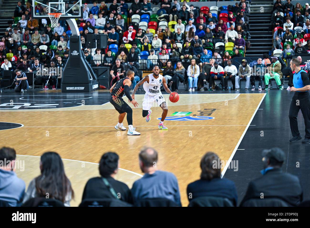 London Lions v Veolia Towers Hamburg in the Euro Cup of Basketball at the Copper Box Arena ...