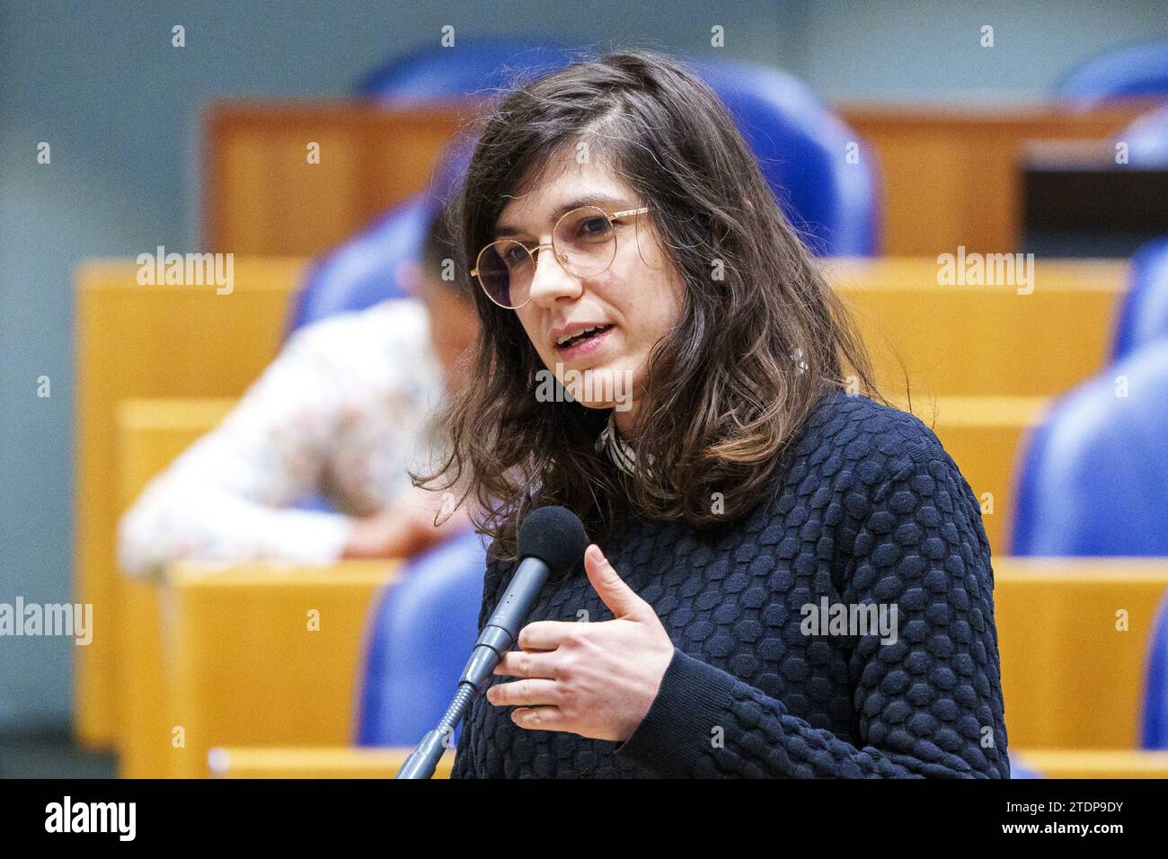 The Hague, Netherlands. 19 December, 2023. Ines Kostić (PvdD) during ...