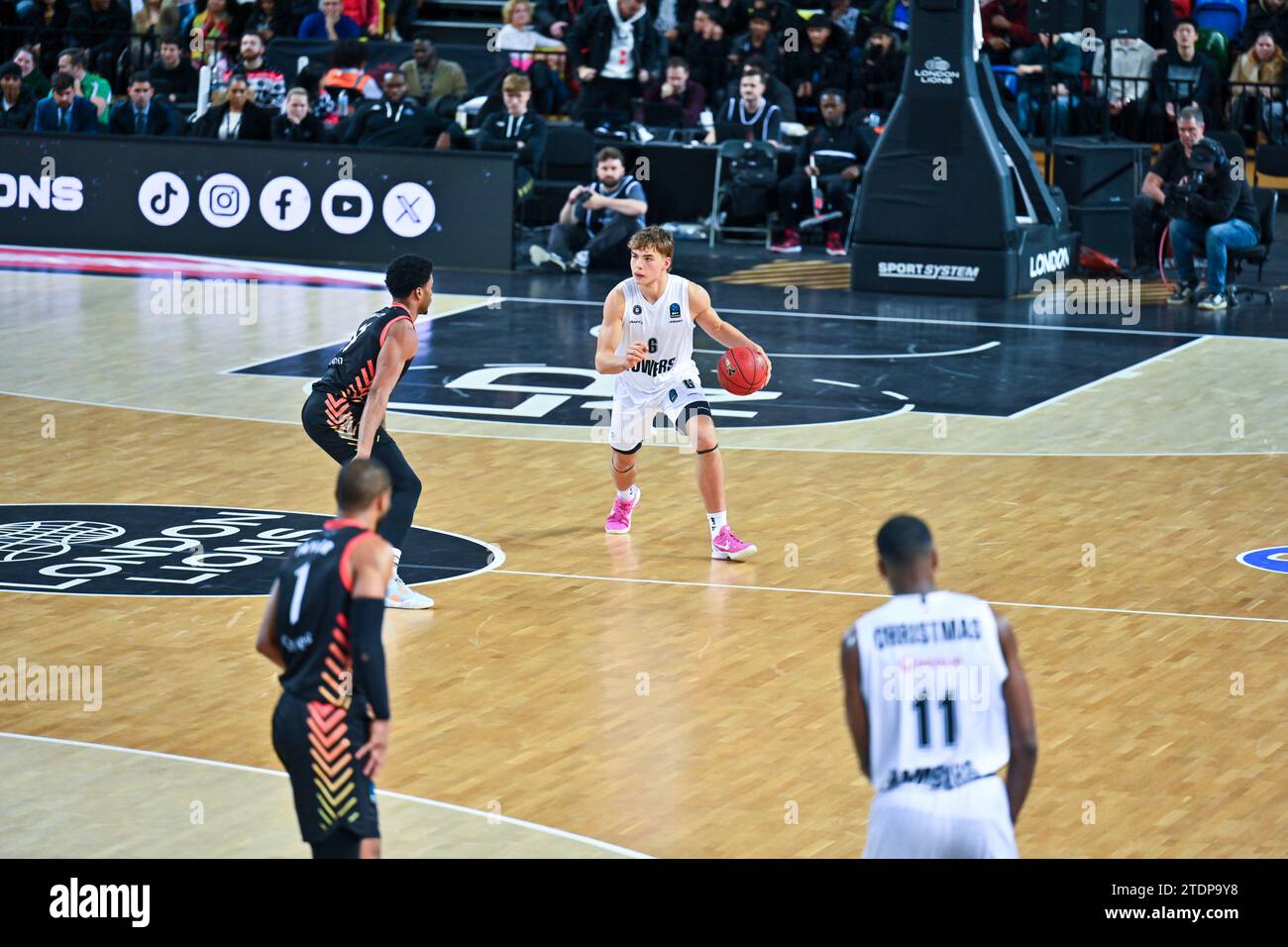 London Lions v Veolia Towers Hamburg in the Euro Cup of Basketball at the Copper Box Arena ...