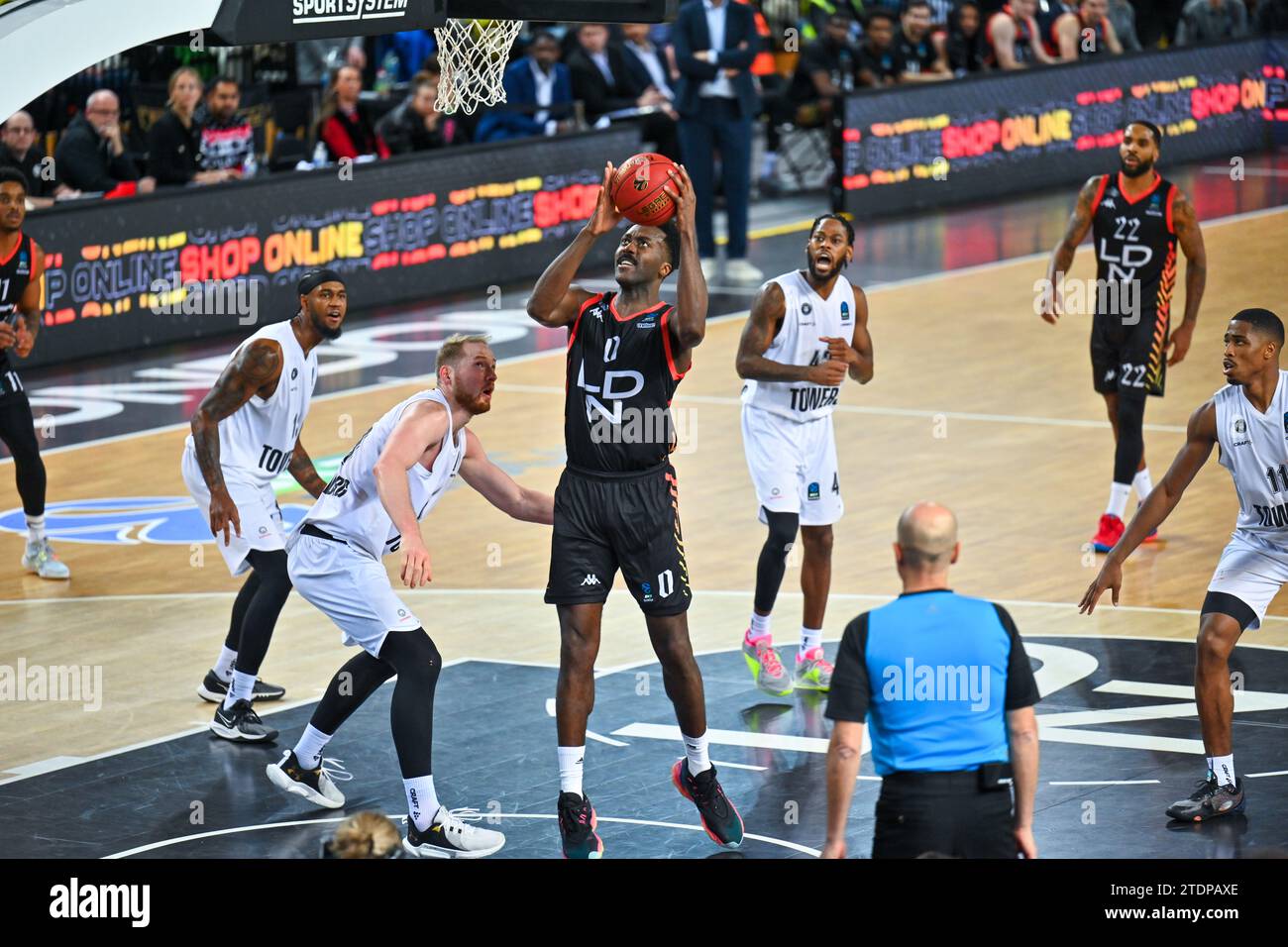 London Lions v Veolia Towers Hamburg in the Euro Cup of Basketball at the Copper Box Arena ...