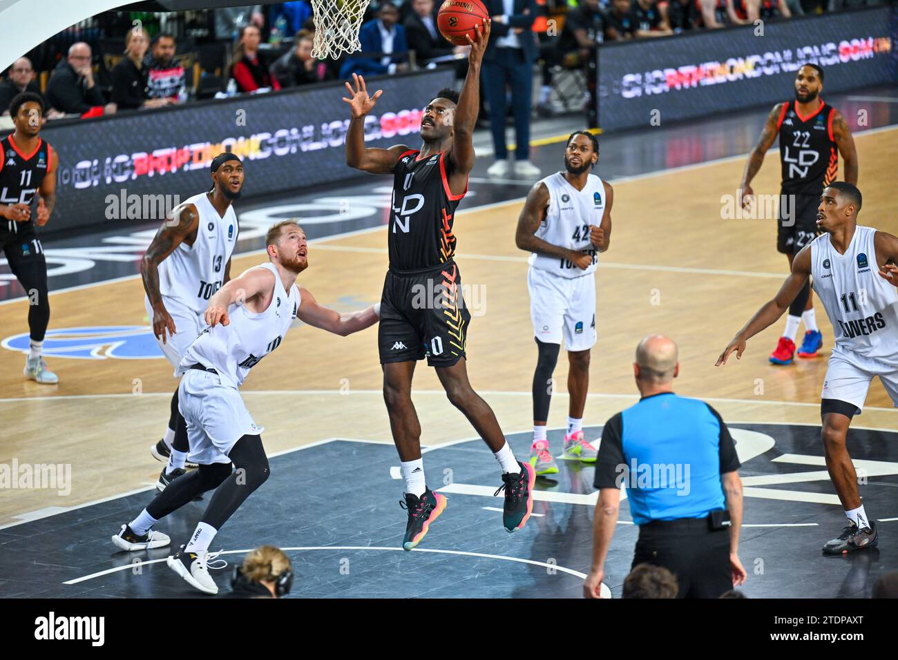 London Lions v Veolia Towers Hamburg in the Euro Cup of Basketball at the Copper Box Arena ...
