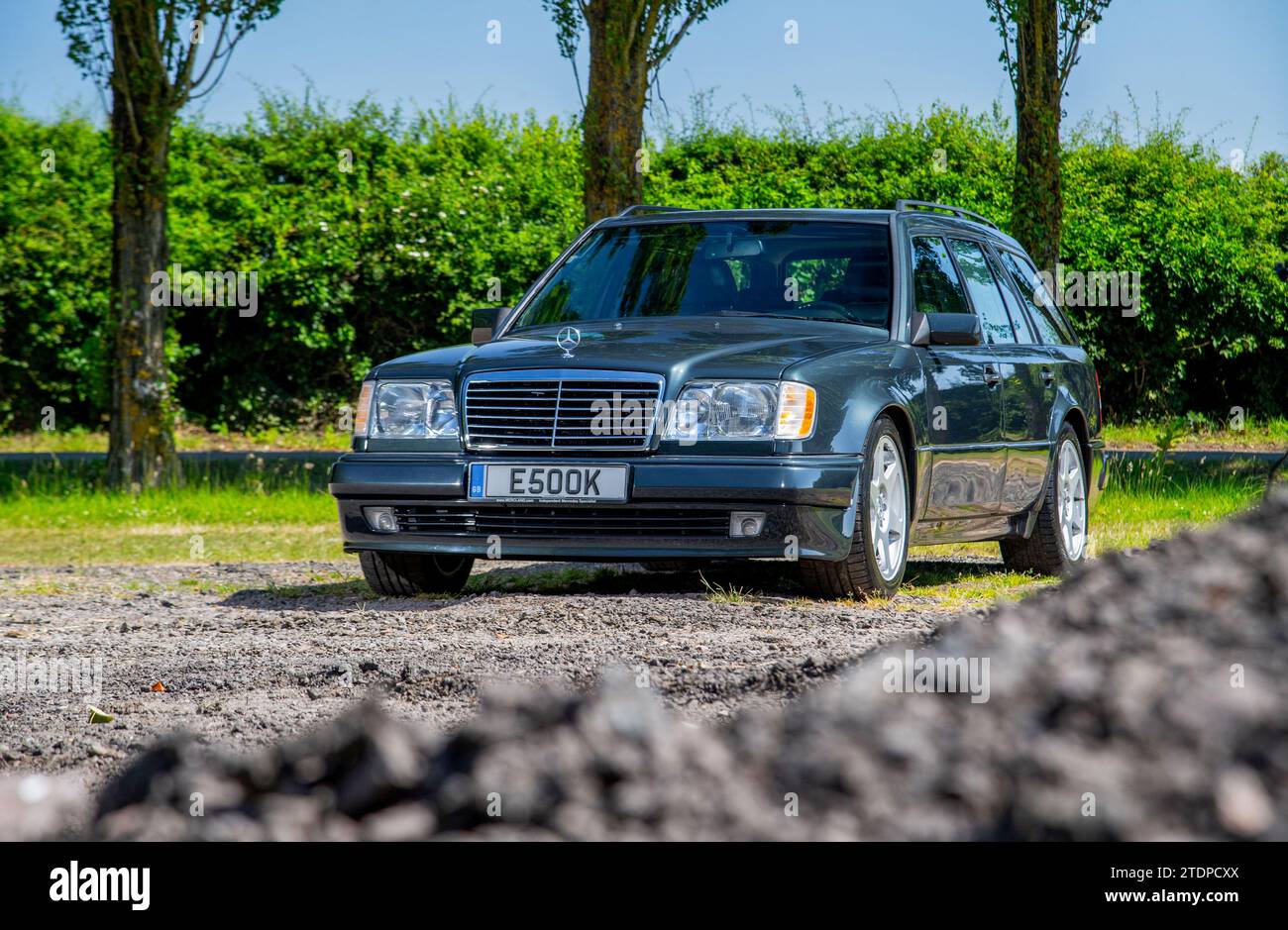 W124 Mercedes E500 estate, German super car station wagon Stock Photo ...