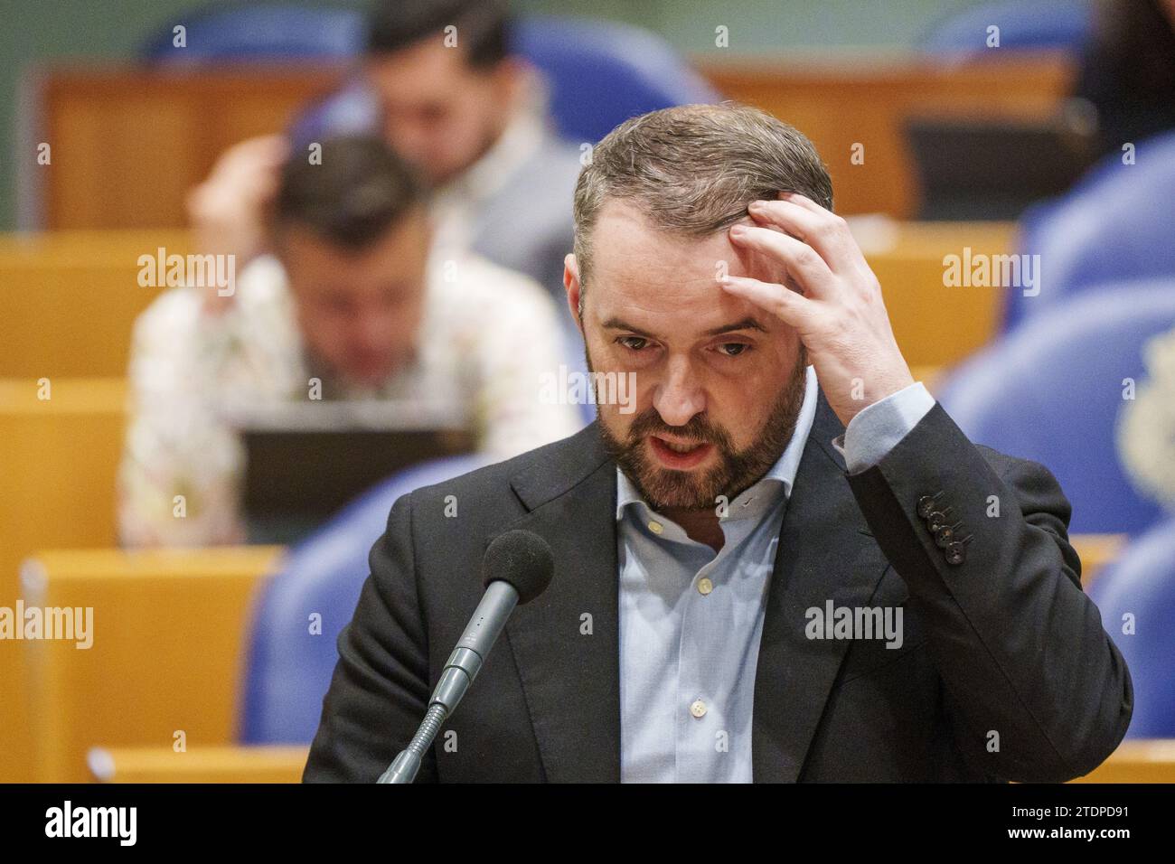 The Hague, Netherlands. 19 December, 2023. Jimmy Dijk (SP) during the ...