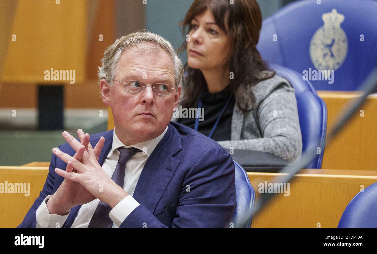 The Hague, Netherlands. 19 December, 2023. Folkert Idsinga (NSC) during ...