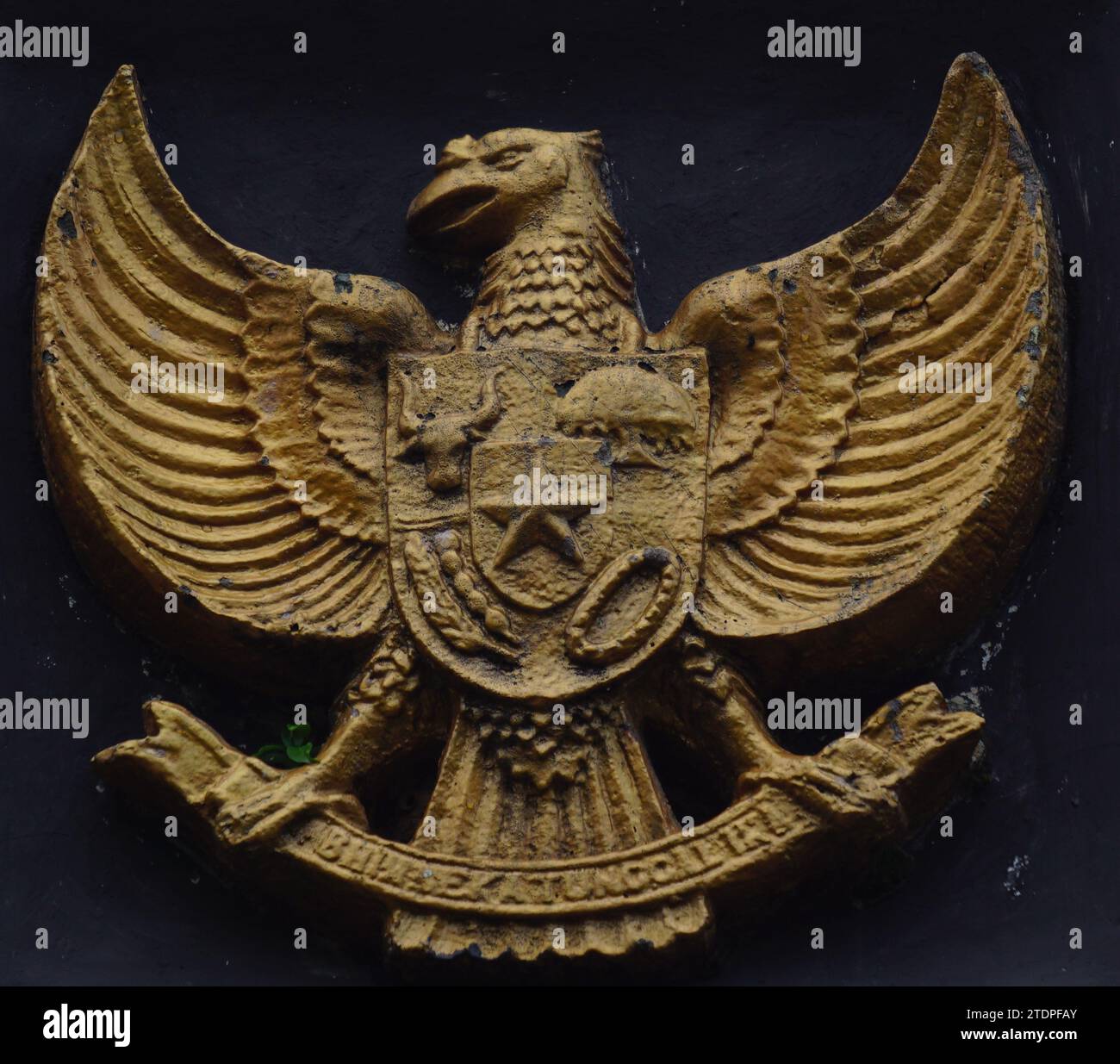Garuda Pancasila (Indonesian five principles) with a natural background ...