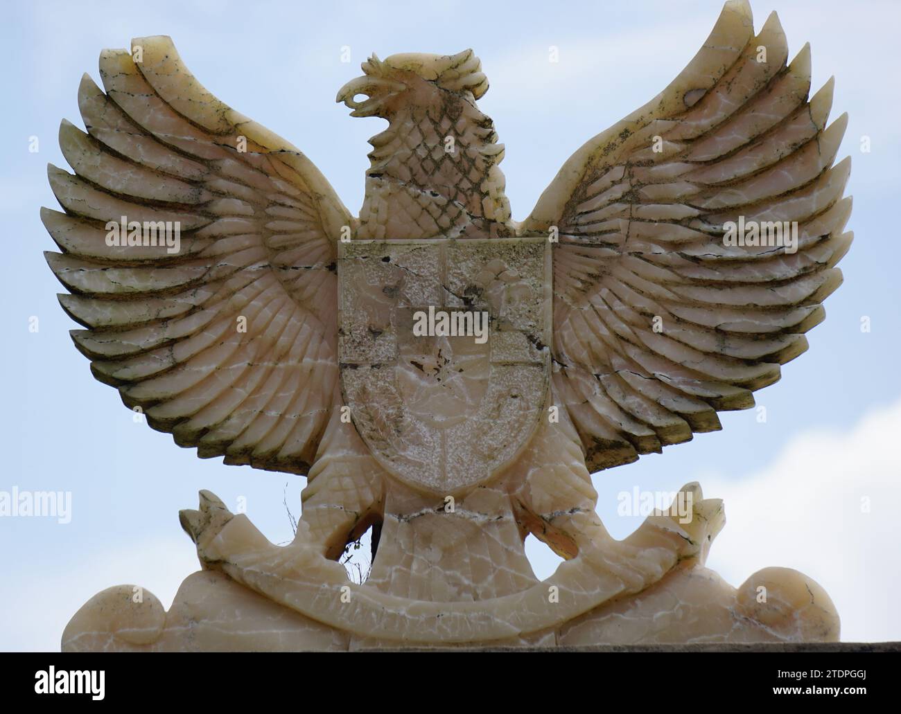 Garuda Pancasila (Indonesian five principles) with a natural background ...
