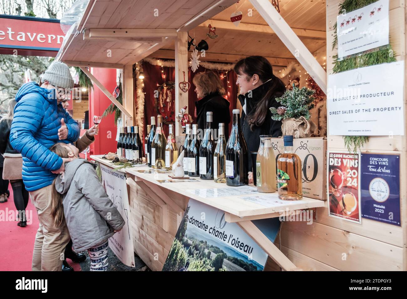 Sarlat-la-Canéda, Nouvelle-Aquitaine, France - 16th December 2023: A ...