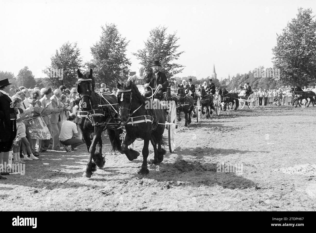 Frisian horse demonstration santpoort hi-res stock photography and ...