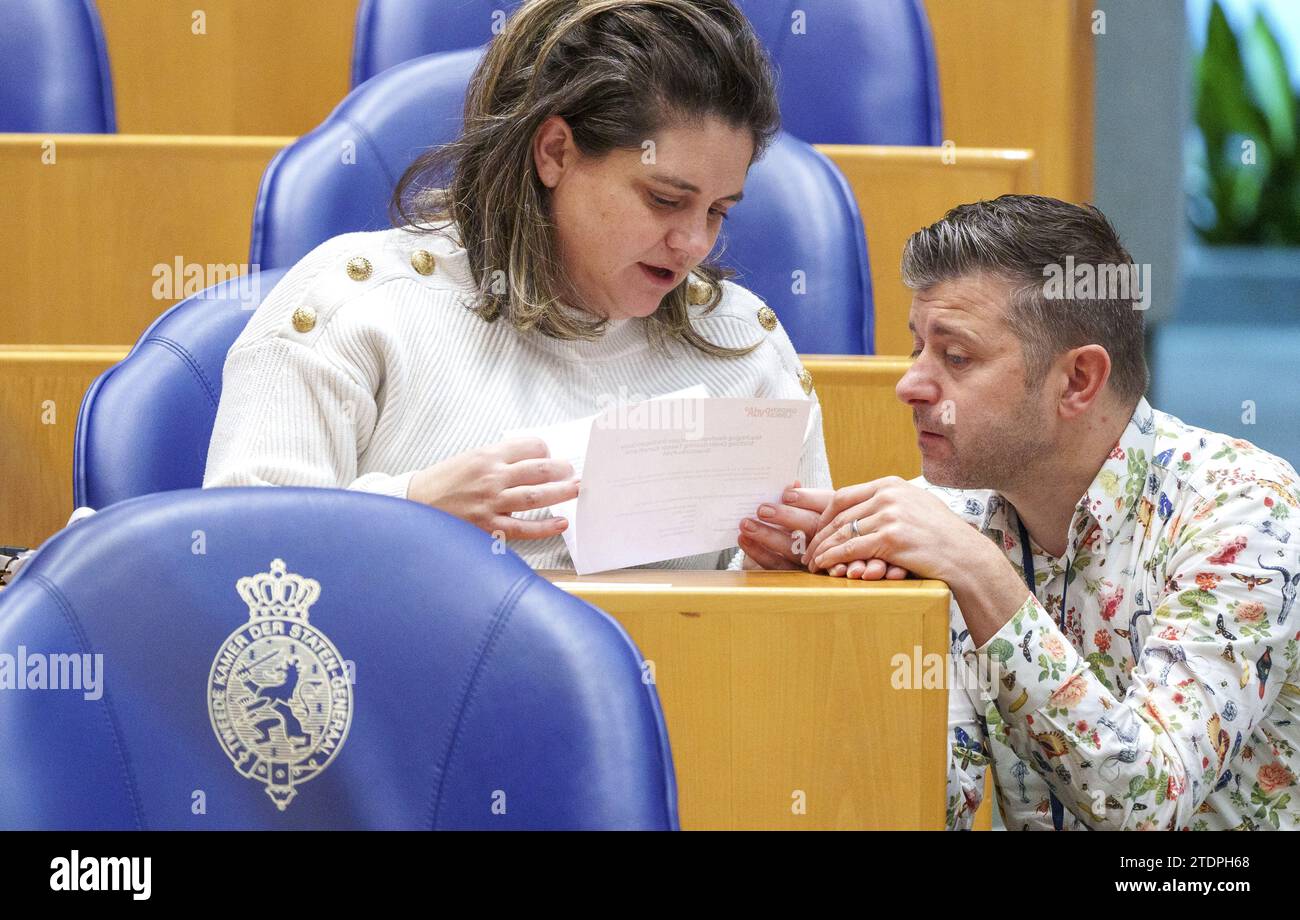 The Hague, Netherlands. 19 December, 2023. Barbara Kathmann and Geert ...