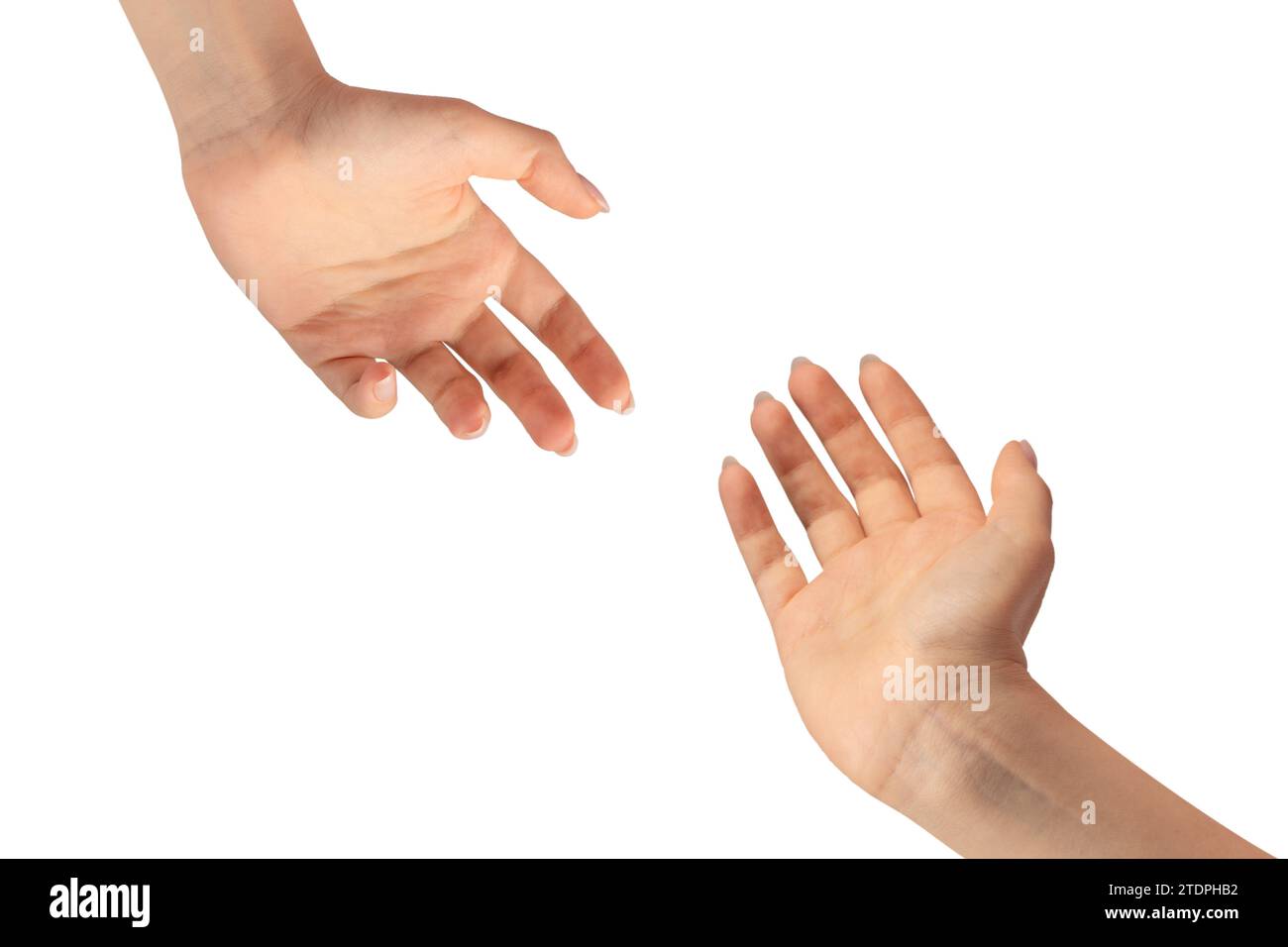 Woman showing hand sign Cut Out Stock Images & Pictures - Alamy