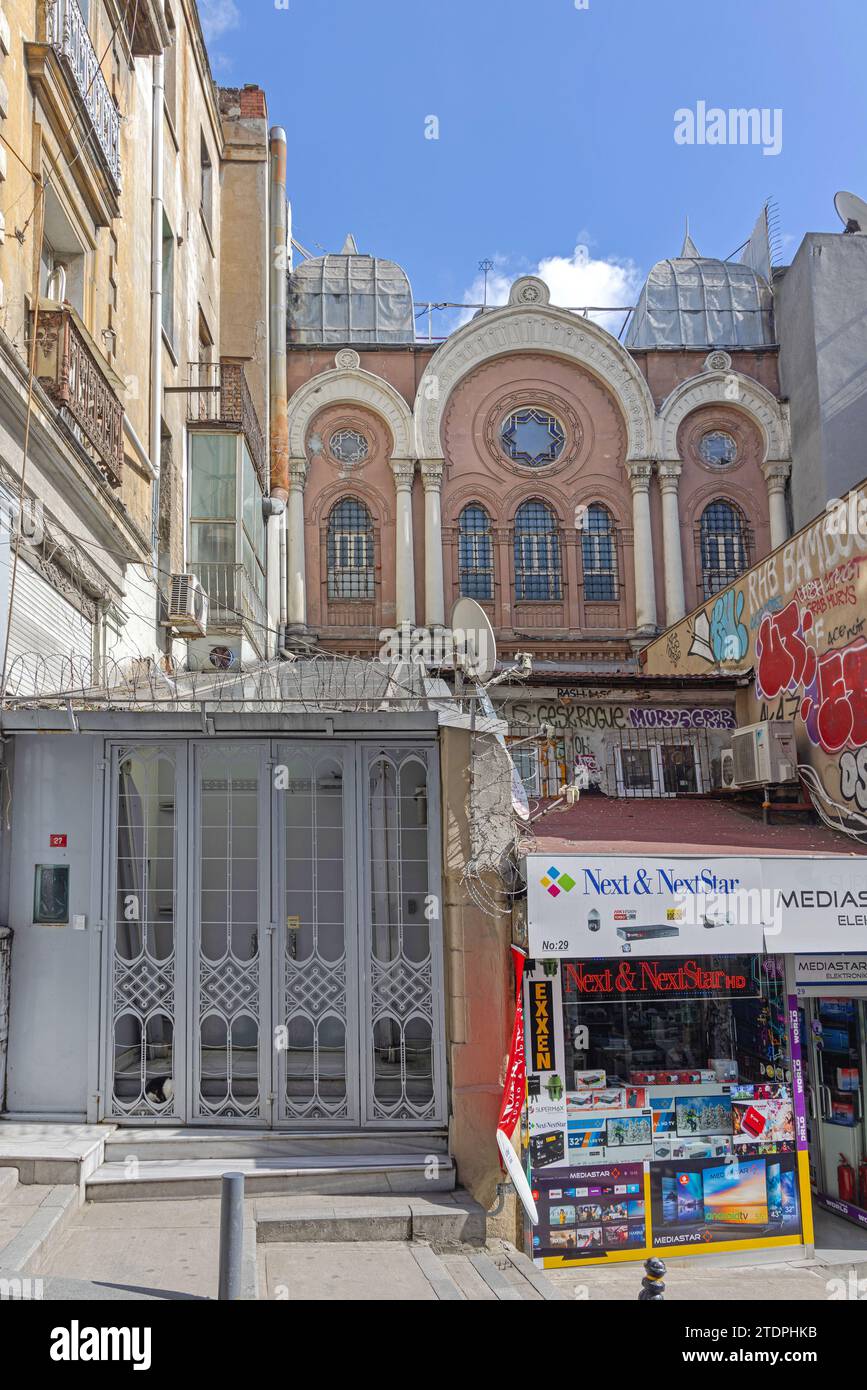 Istanbul, Turkey - October 19, 2023: Entrance to Ashkenazi Jews ...