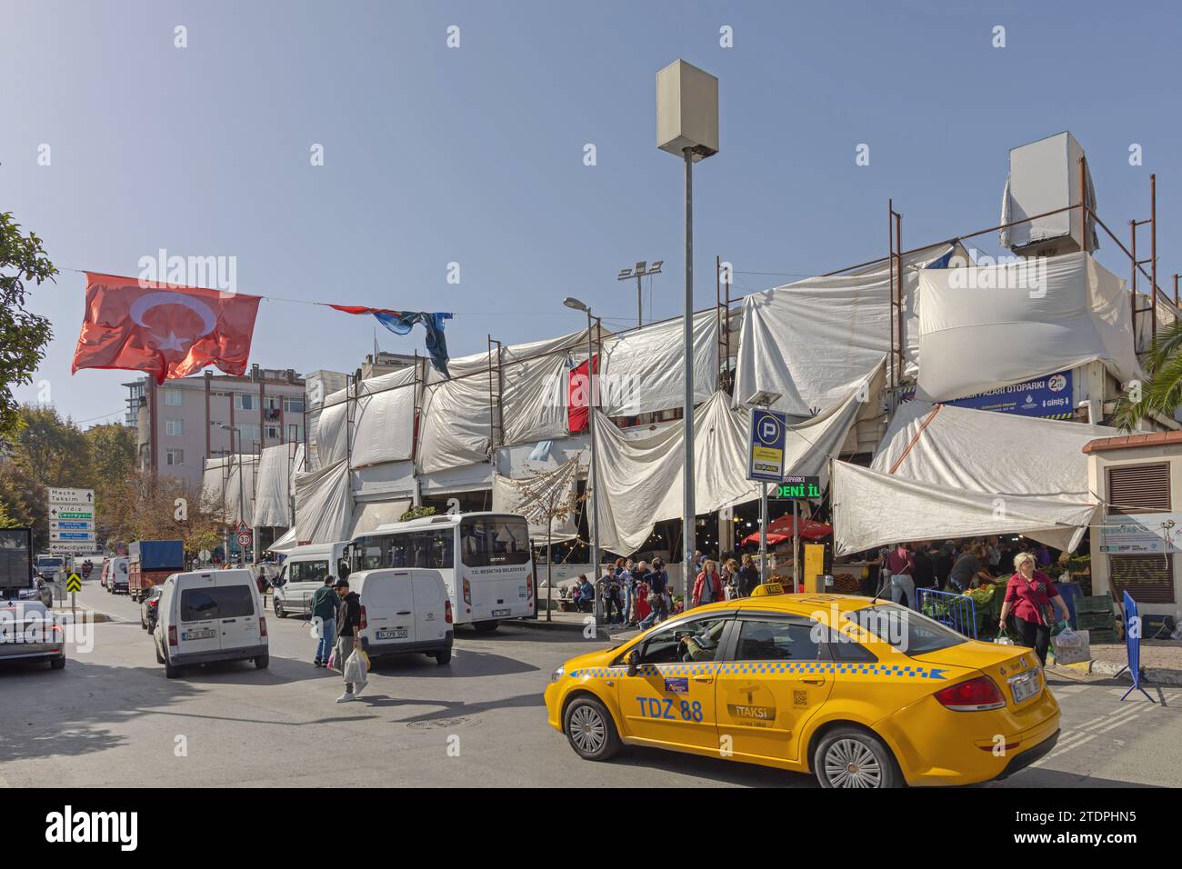 Istanbul, Turkey - October 21, 2023: Farmers and Flea Market in ...
