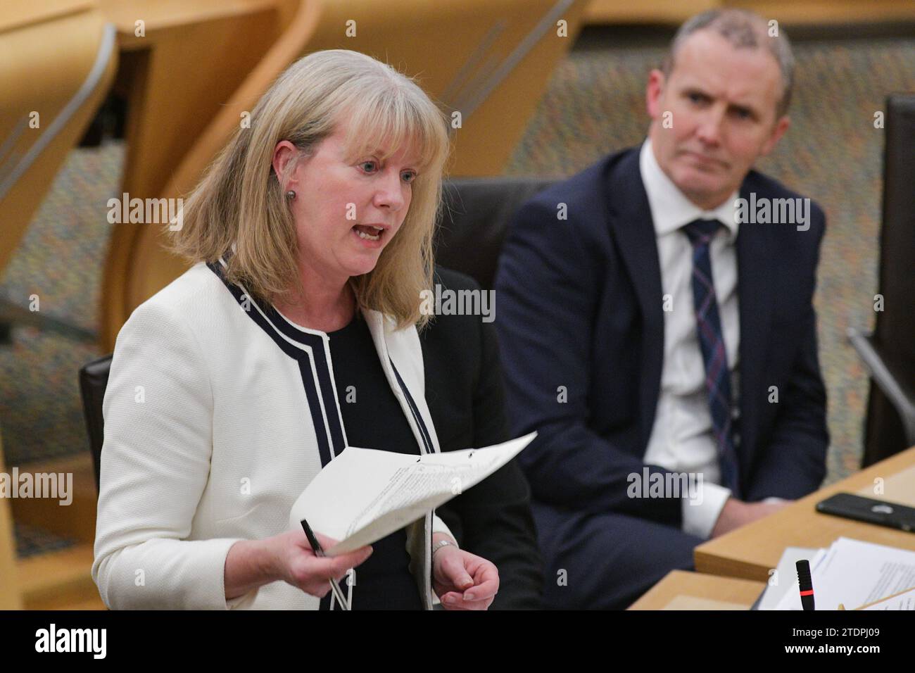 Edinburgh Scotland, UK 19 December 2023. Deputy First Minister and ...