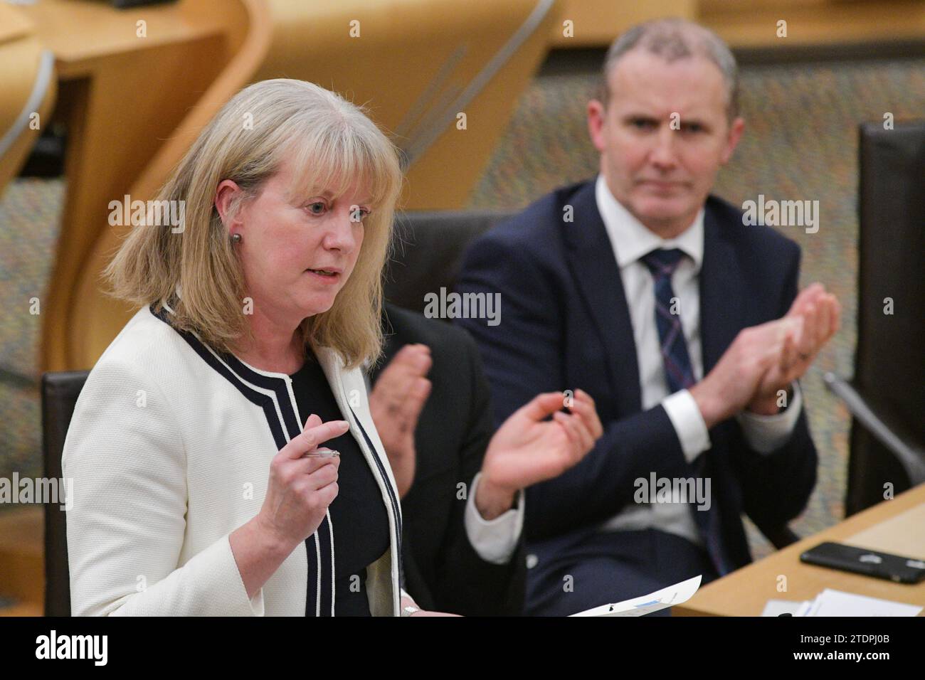 Edinburgh Scotland, UK 19 December 2023. Deputy First Minister and ...