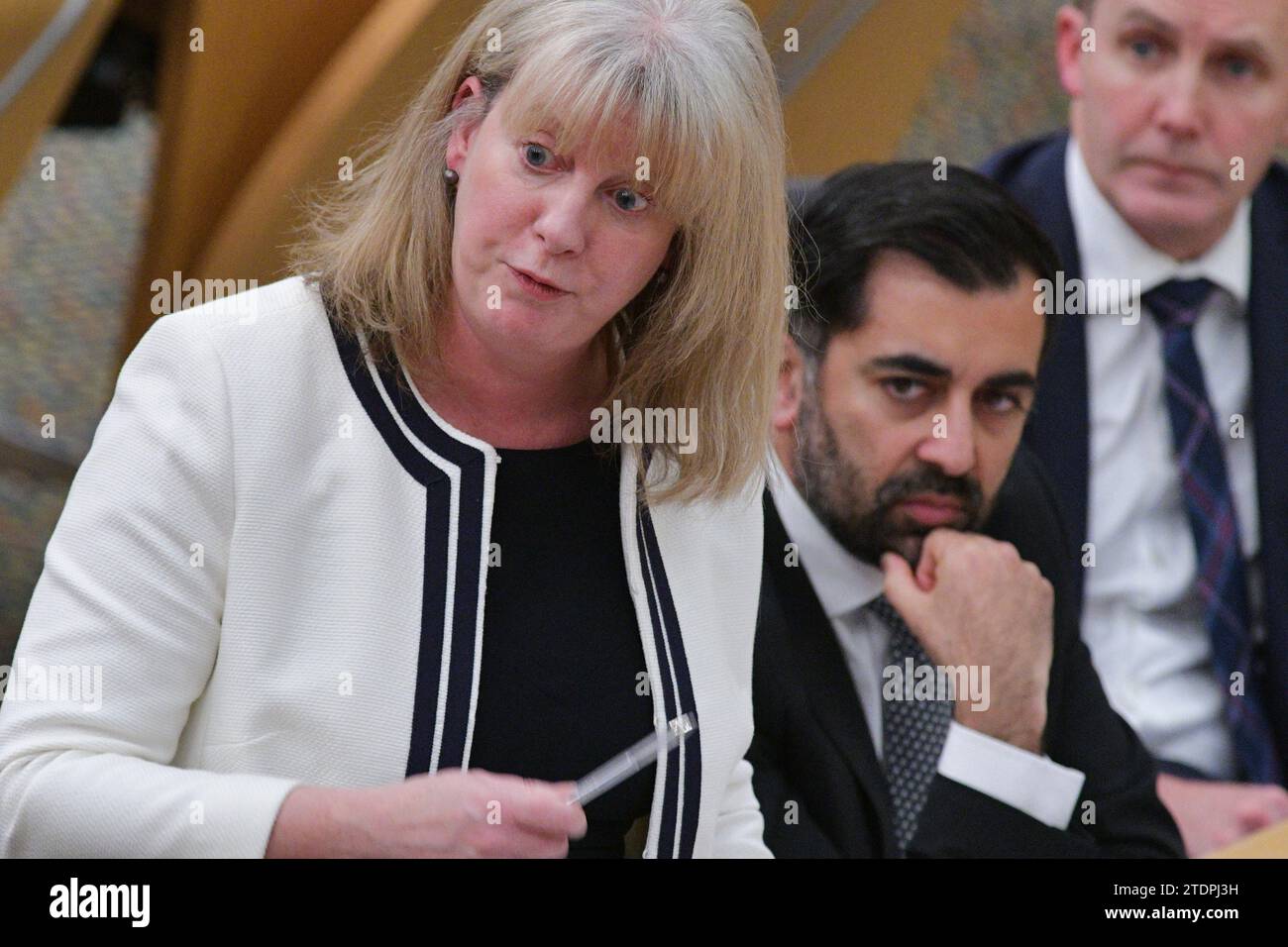 Edinburgh Scotland, UK 19 December 2023. First Minister Humza Yousaf ...