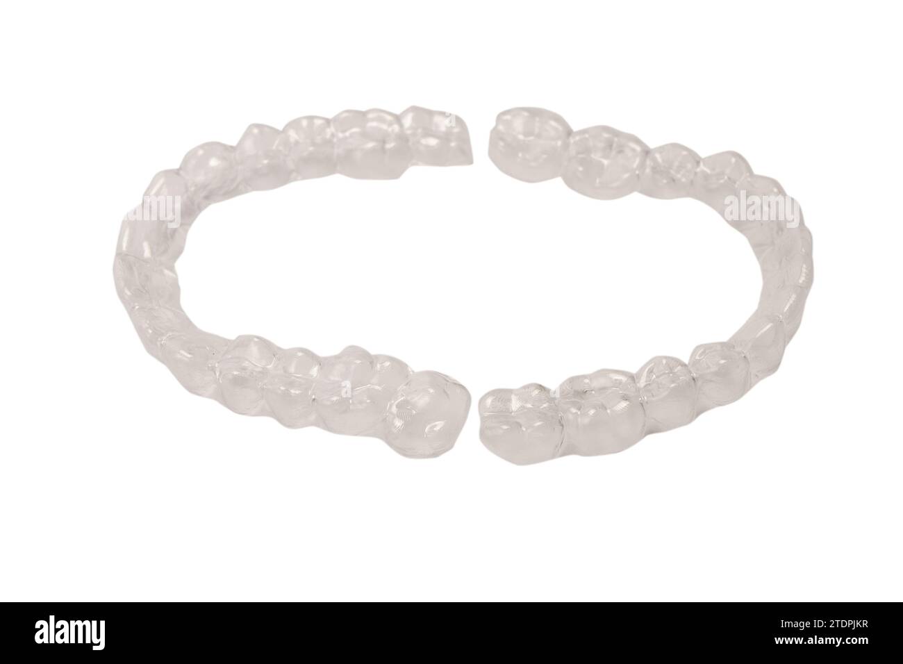 Transparent mouth guard isolated on a white background Stock Photo - Alamy