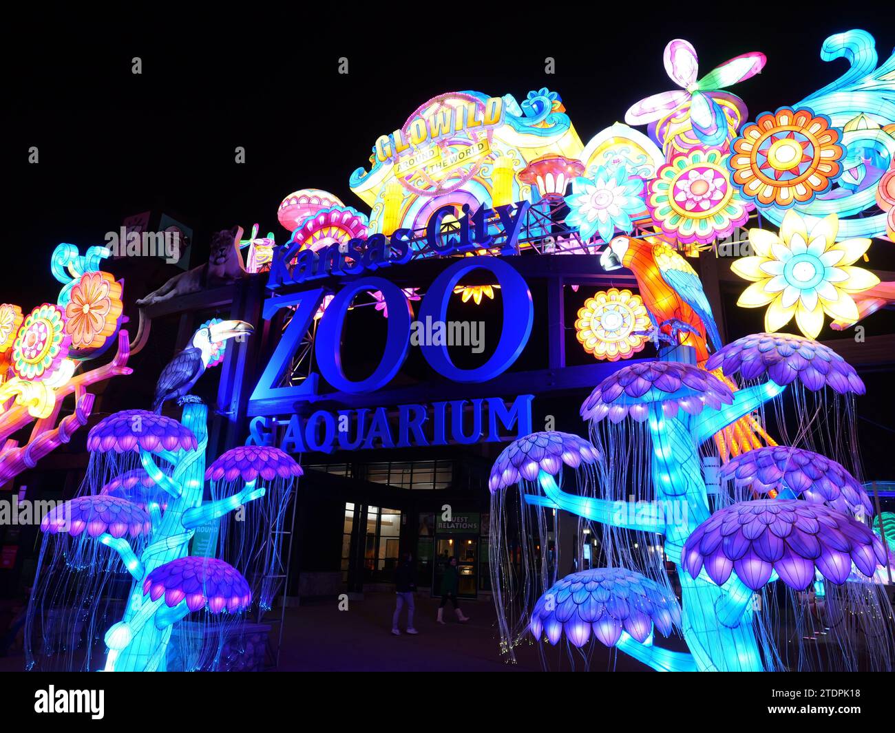 Kansas City, Missouri - December 14, 2023: Glowild Christmas Lights at ...